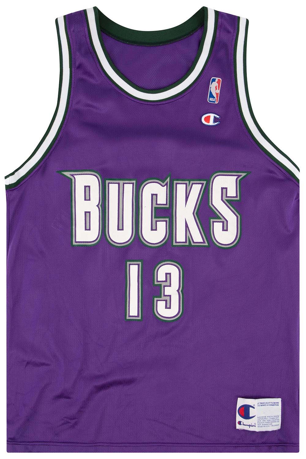 1994-95 Milwaukee Bucks Robinson #13 Champion Jersey (Away) S