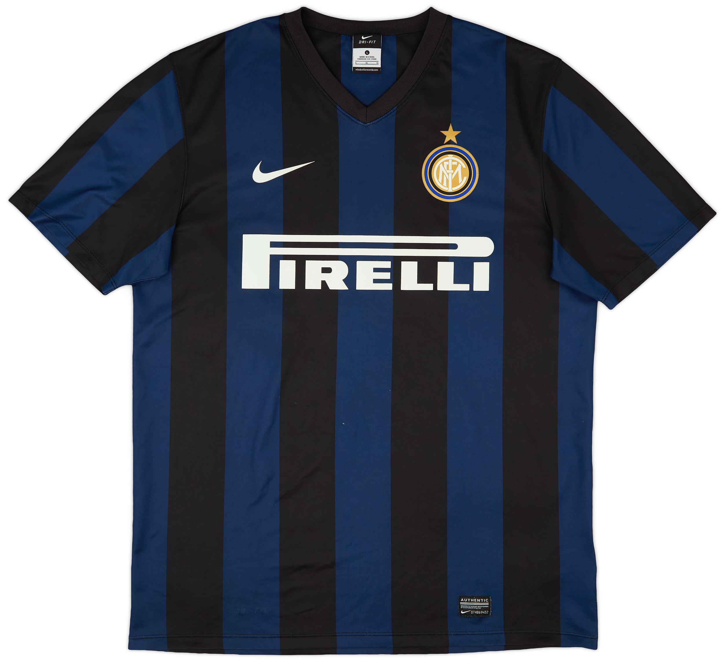 2013-14 Inter Milan Basic Home Shirt - 6/10 - (L)