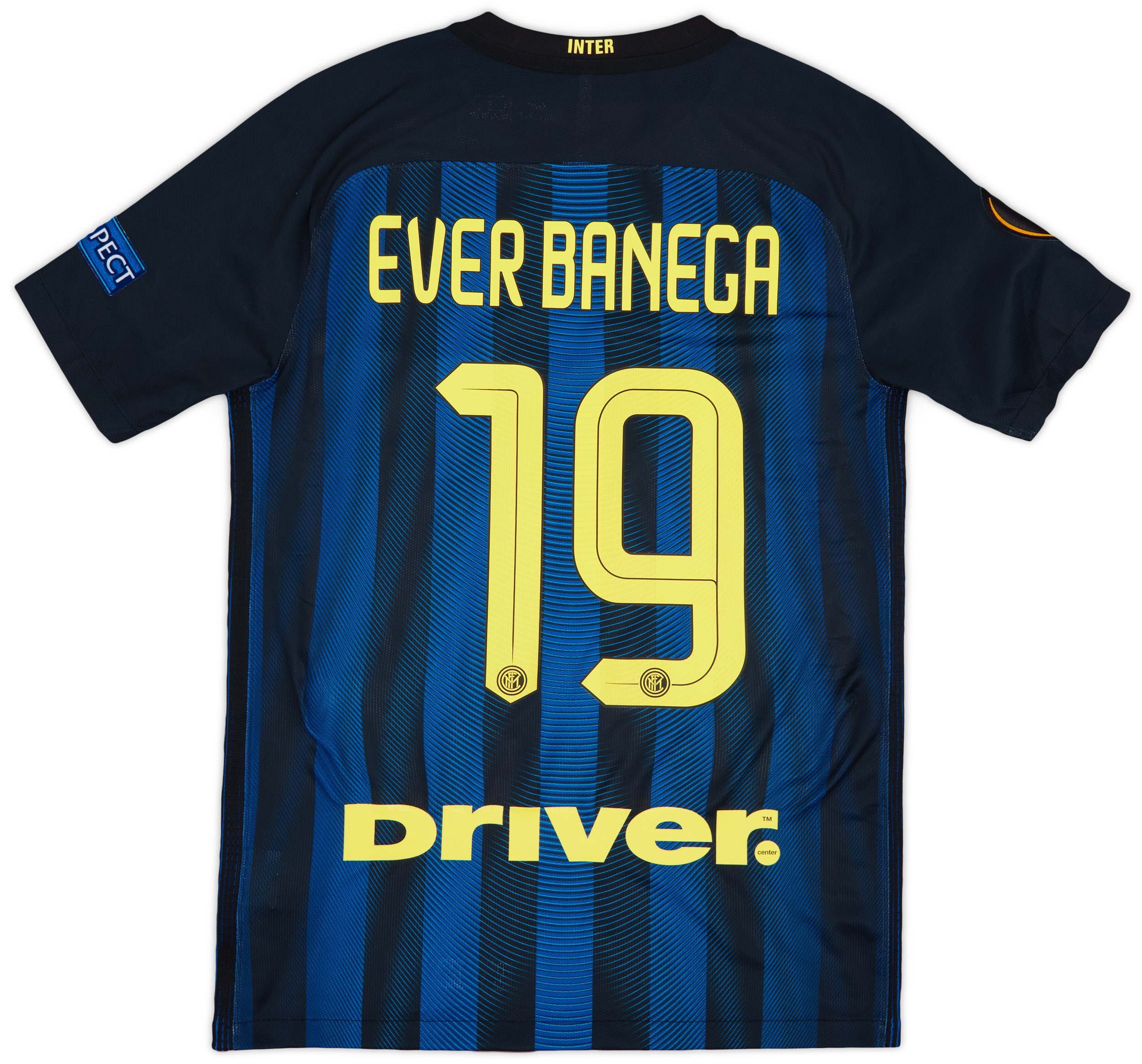 2016-17 Inter Milan Authentic Home Shirt Ever Banega #19 - 9/10 - (M)