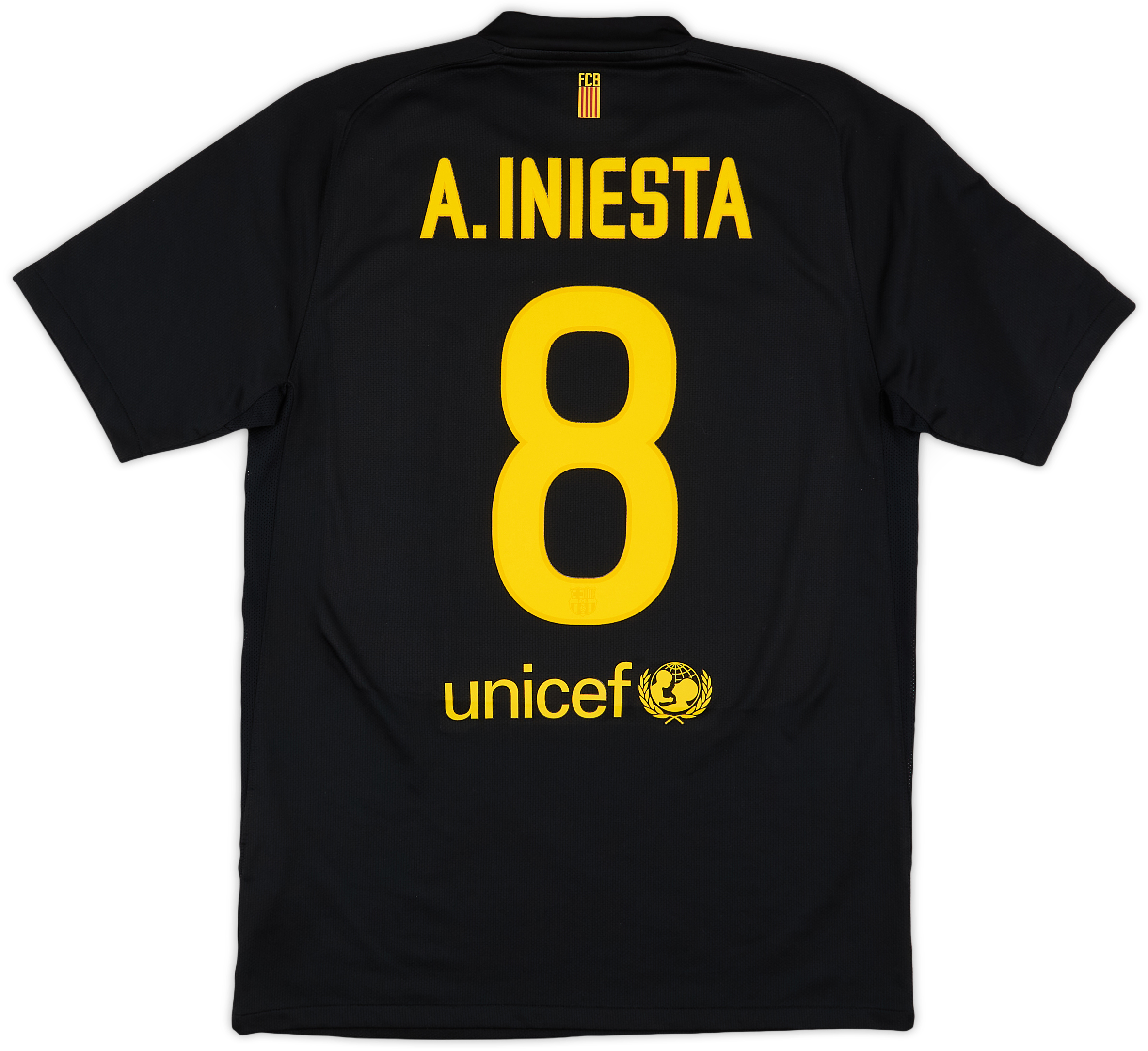 2011-12 Barcelona Away Shirt A.Iniesta #8 - 8/10 - (M)