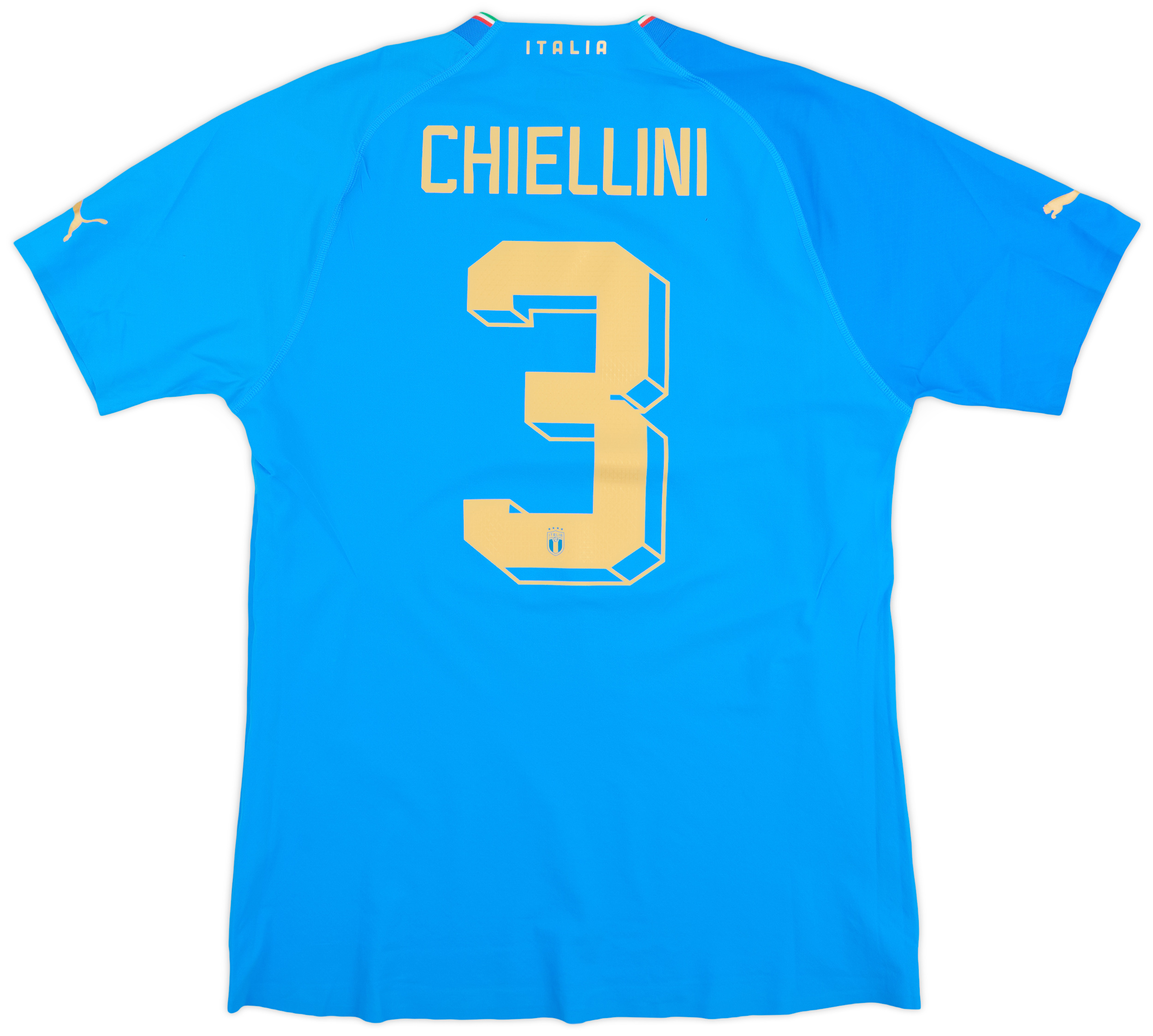 2022-23 Italy Authentic Home Shirt Chiellini #3 (M)
