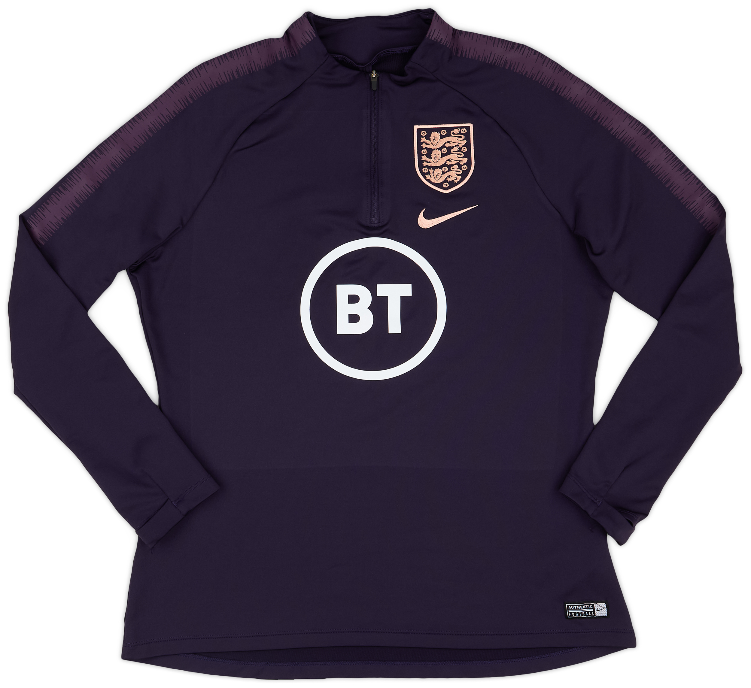 2019-20 England Nike 1/4 Zip Training Top - 9/10 - (M)