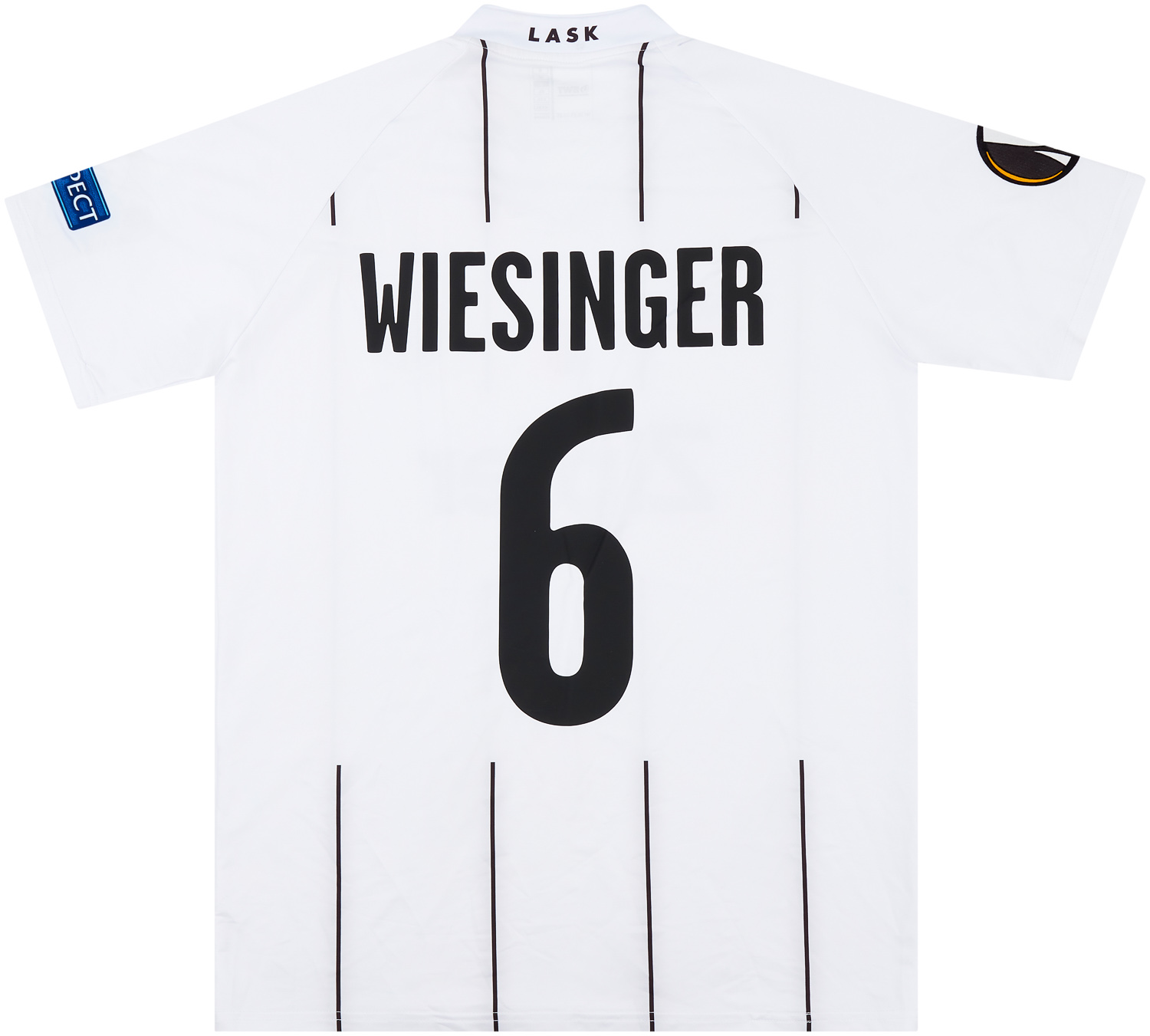 2019-20 LASK Linz Match Issue Europa League Home Shirt Wiesinger #6 (v ...