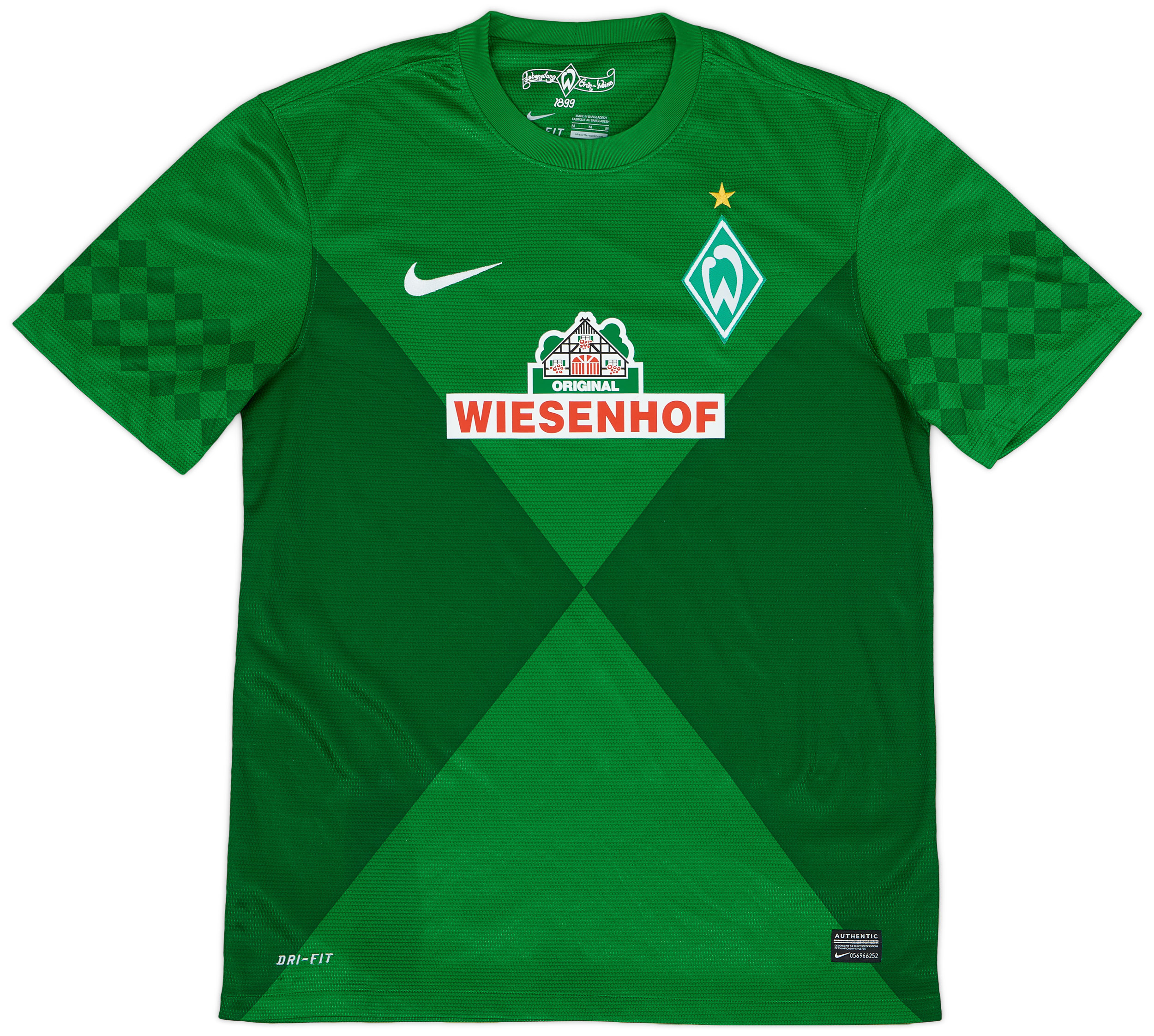 2012-13 Werder Bremen Home Shirt - 9/10 - (M)