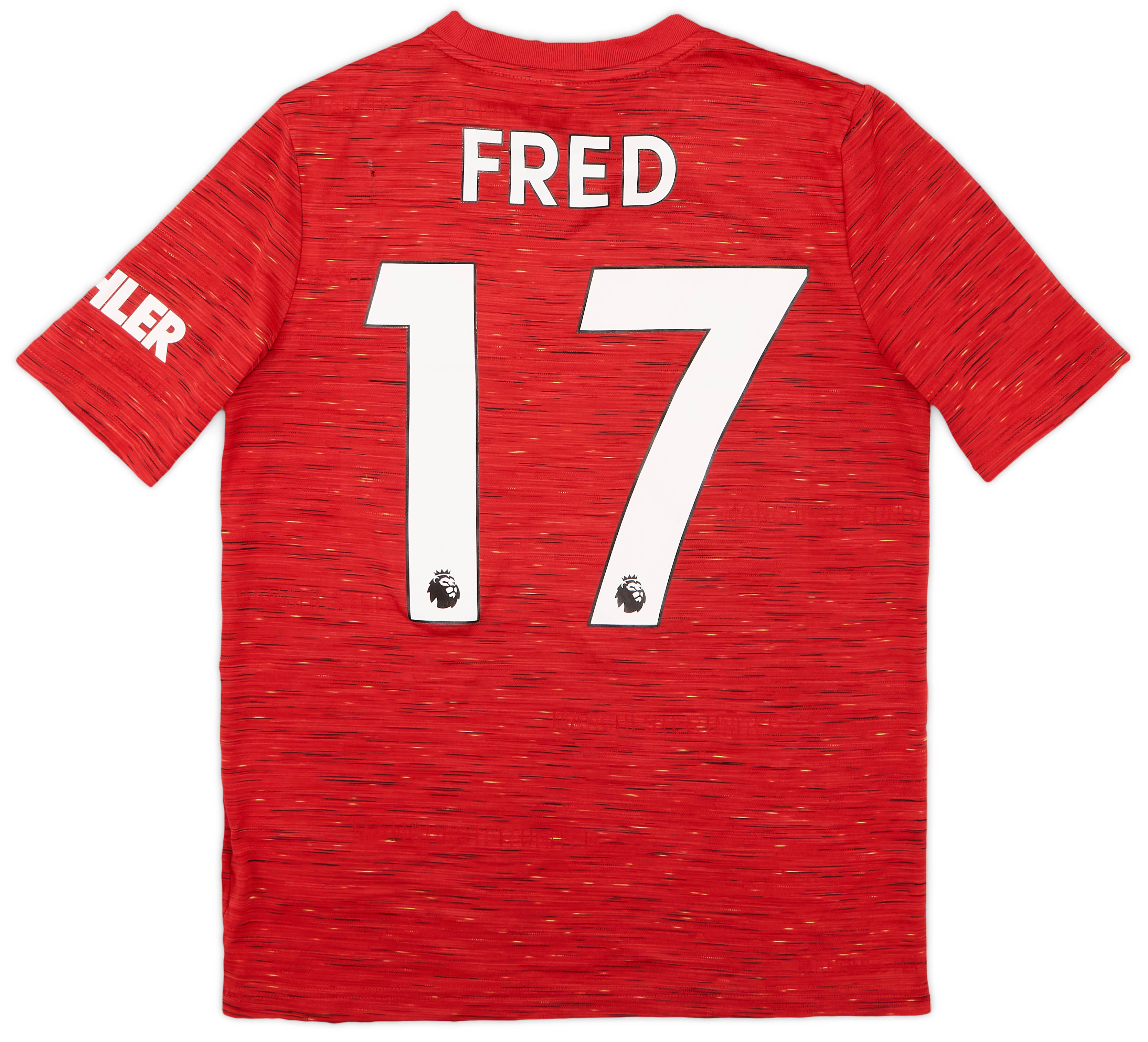 2020-21 Manchester United Home Shirt Fred #17 - 7/10 - (L.Boys)