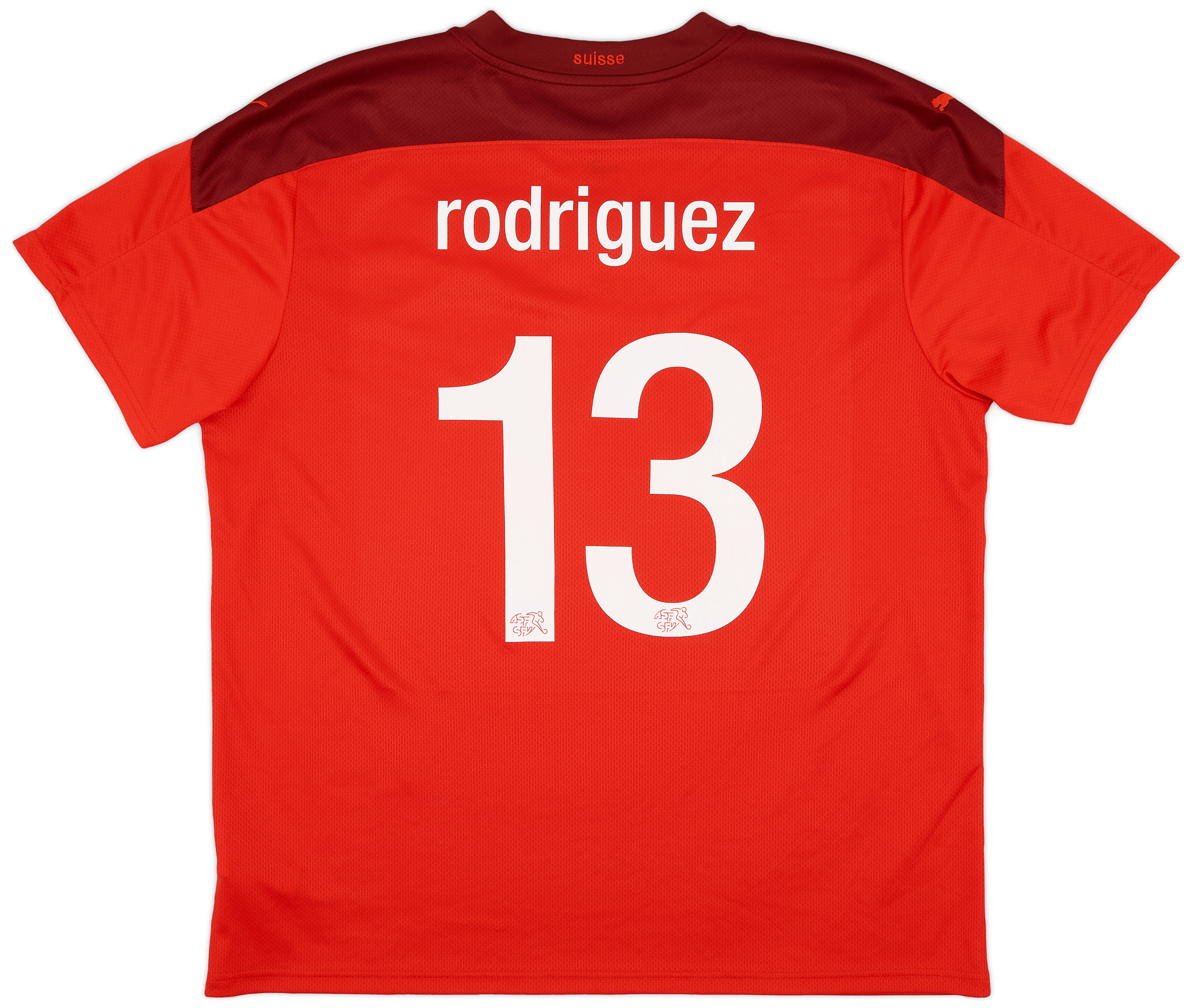 2020-21 Switzerland Home Shirt Rodriguez #13 - 9/10 - (XXL)