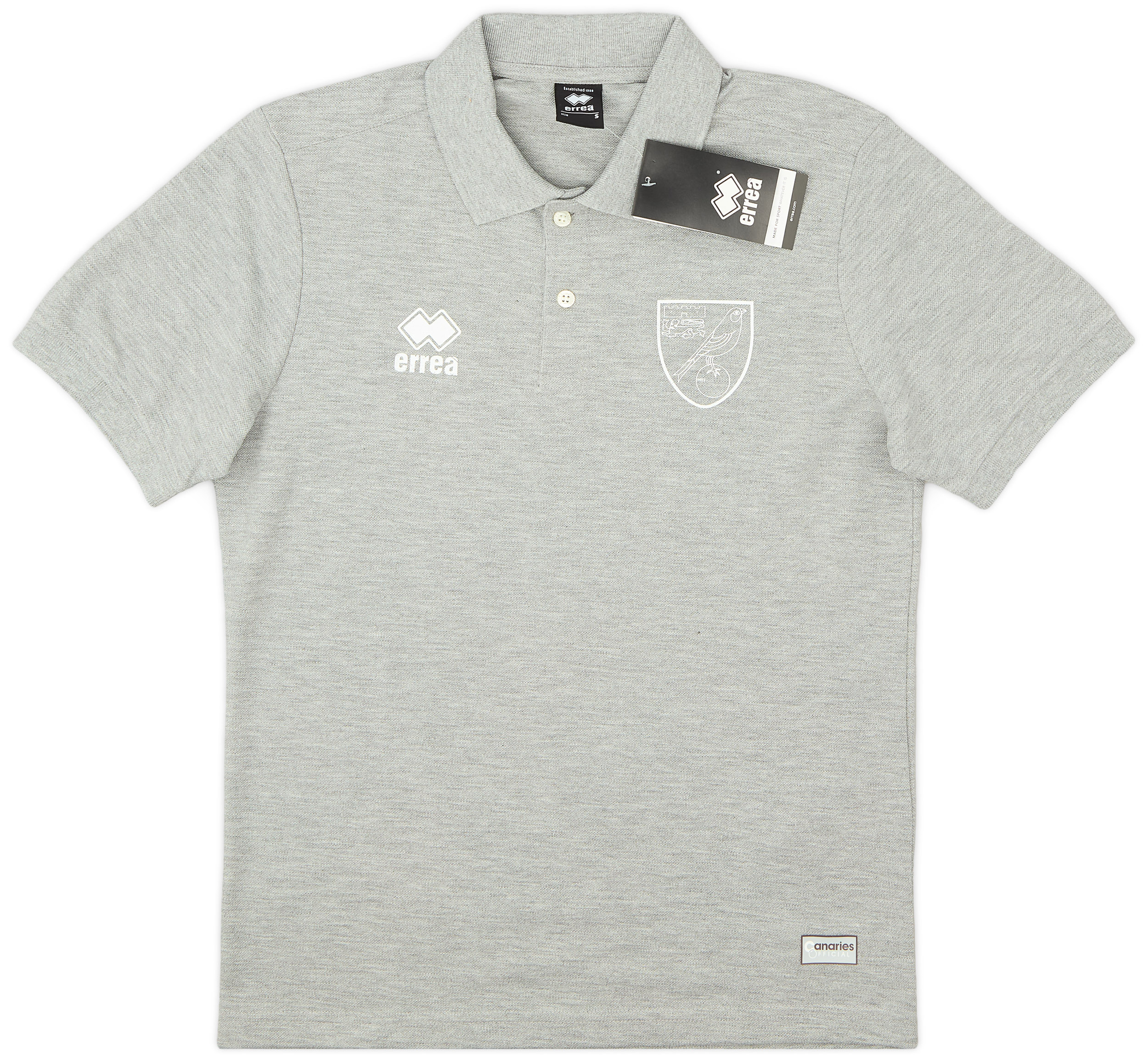 2017-18 Norwich Errea Polo T-Shirt (S)