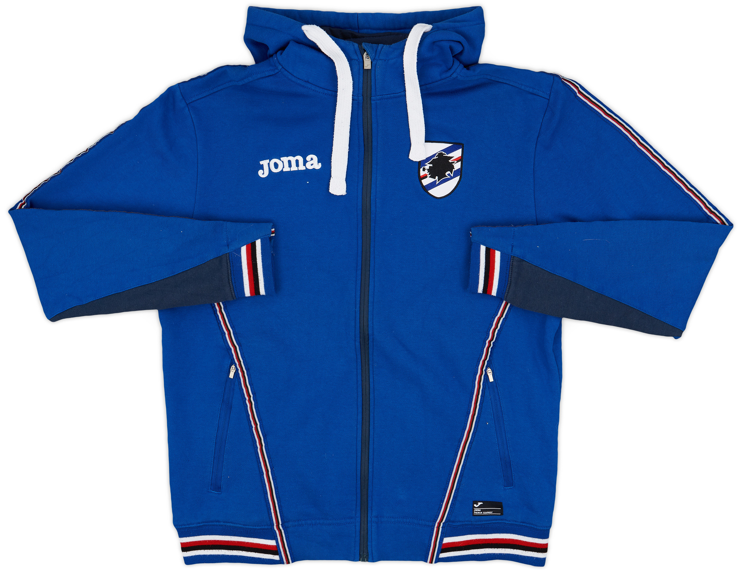2017-18 Sampdoria Joma Hooded Track Jacket - 8/10 - (XL)