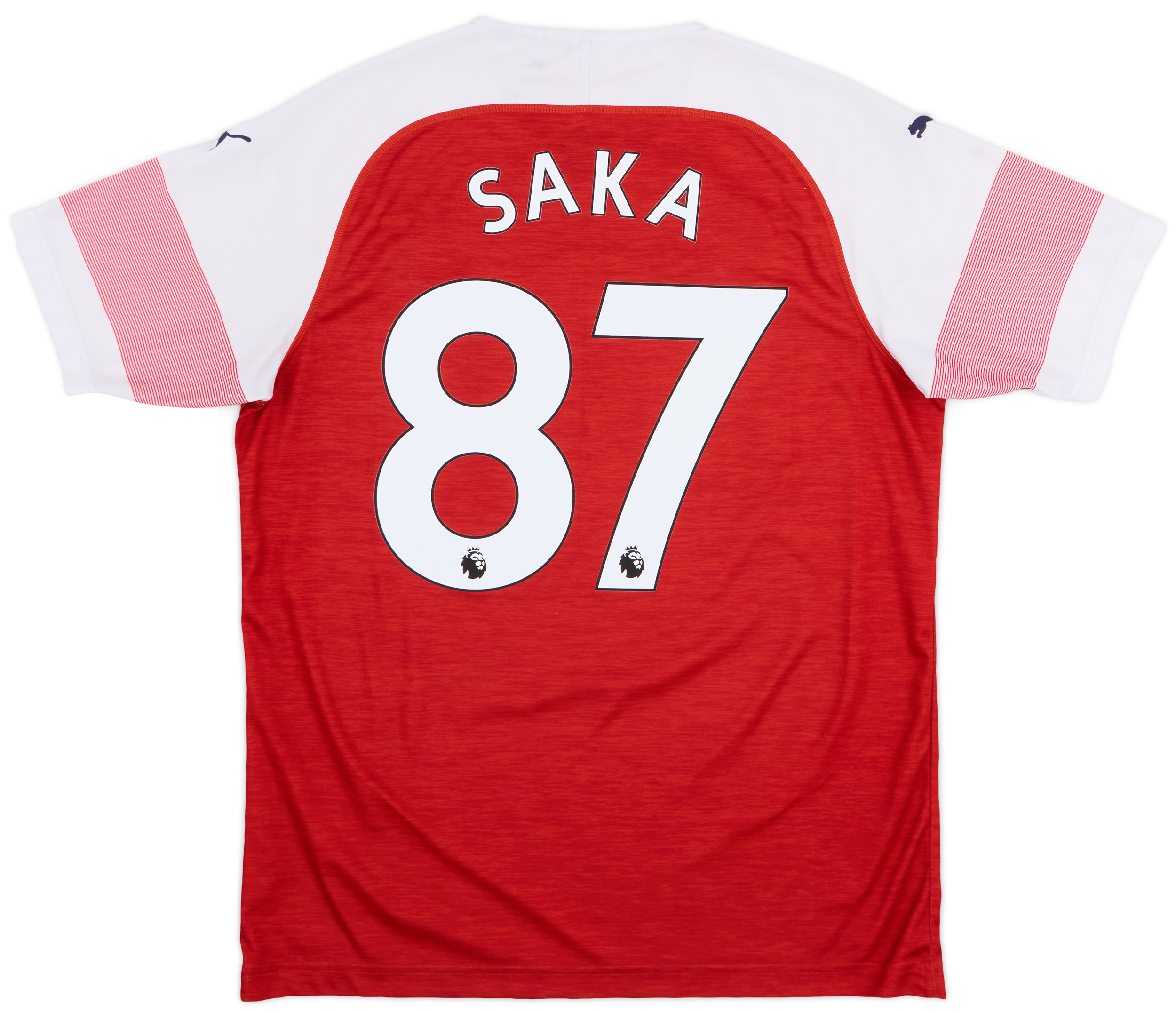 2018-19 Arsenal Home Shirt Saka #87 - 7/10 - (L)