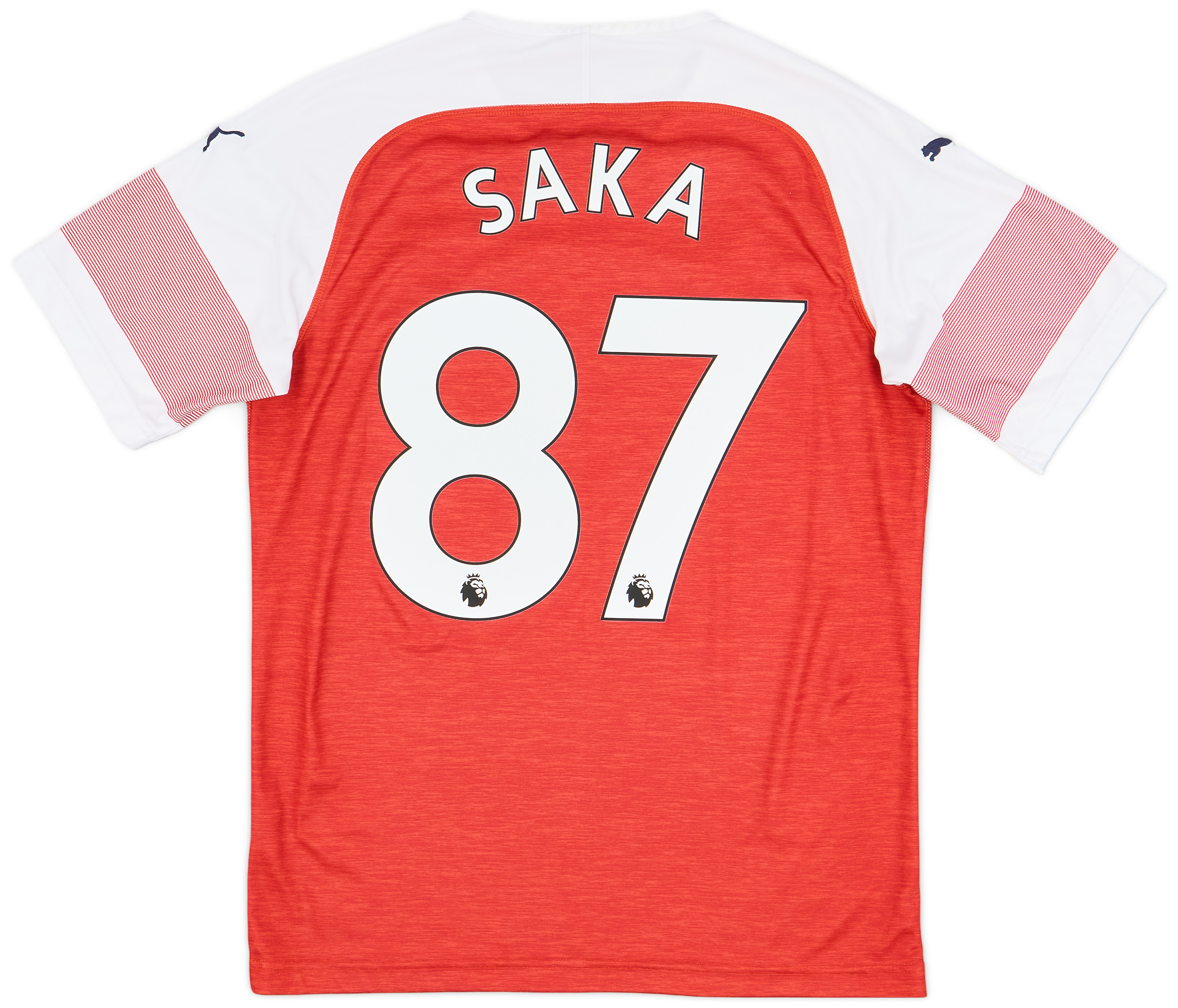 2018-19 Arsenal Home Shirt Saka #87 - 6/10 - (M)
