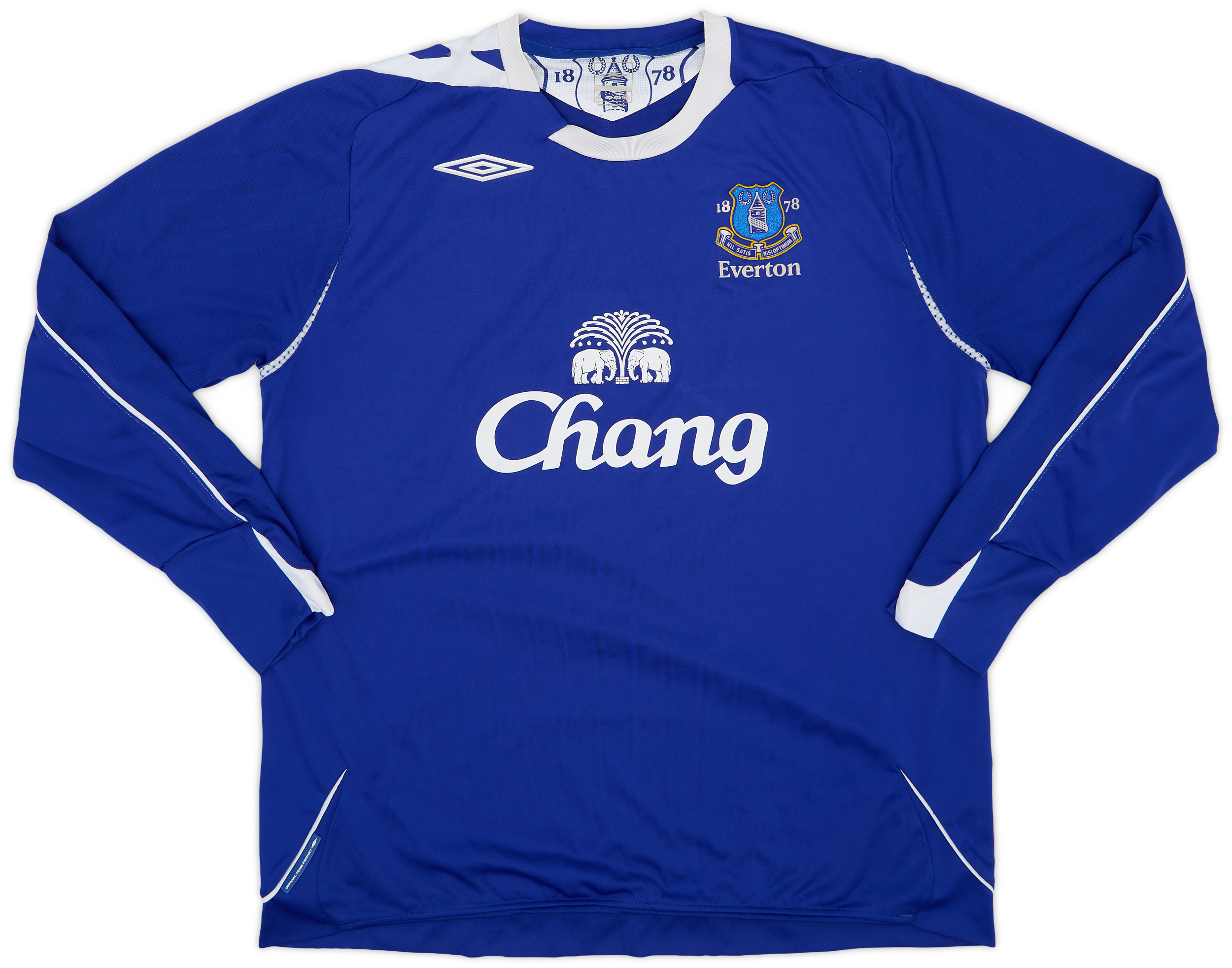 2006-07 Everton Home L/S Shirt - 7/10 - (XL)