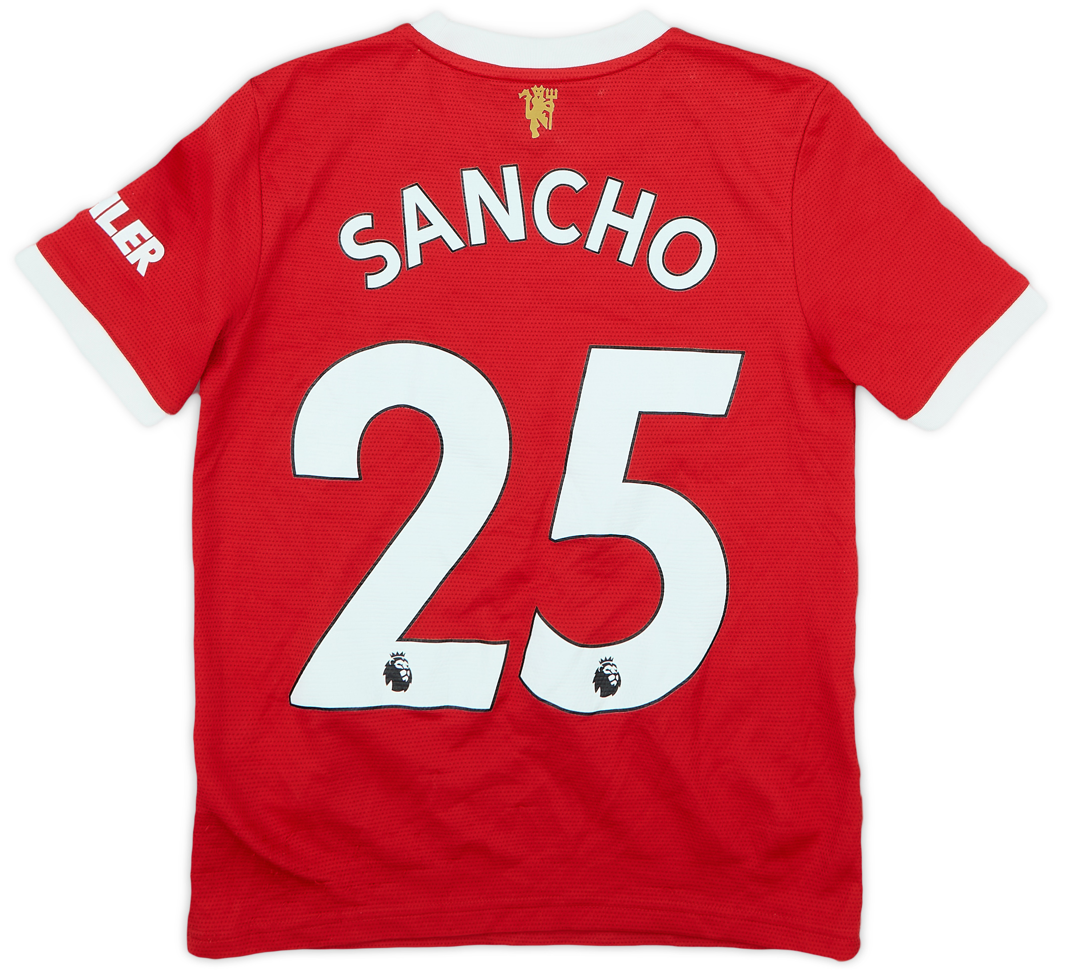 2021-22 Manchester United Home Shirt Sancho #25 - 7/10 - (M.Boys)