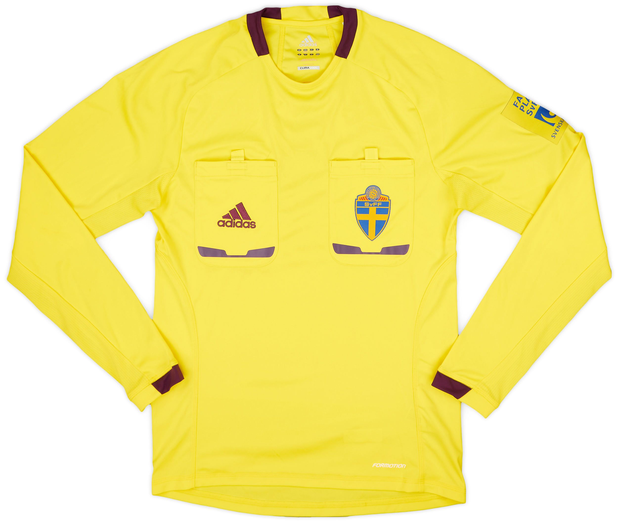 2012-13 Swedish FA adidas Referee L/S Shirt - 8/10 - (S)
