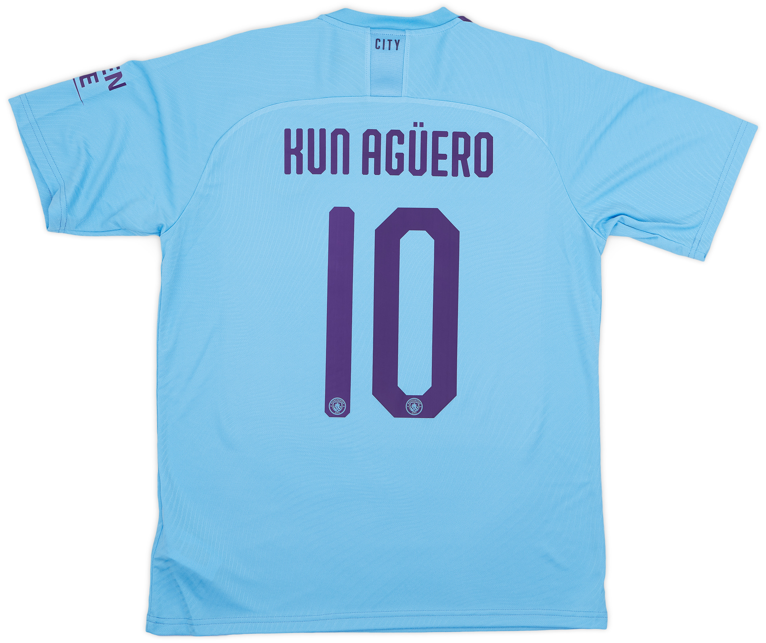 2019-20 Manchester City Home Shirt Kun Aguero #10 (L)