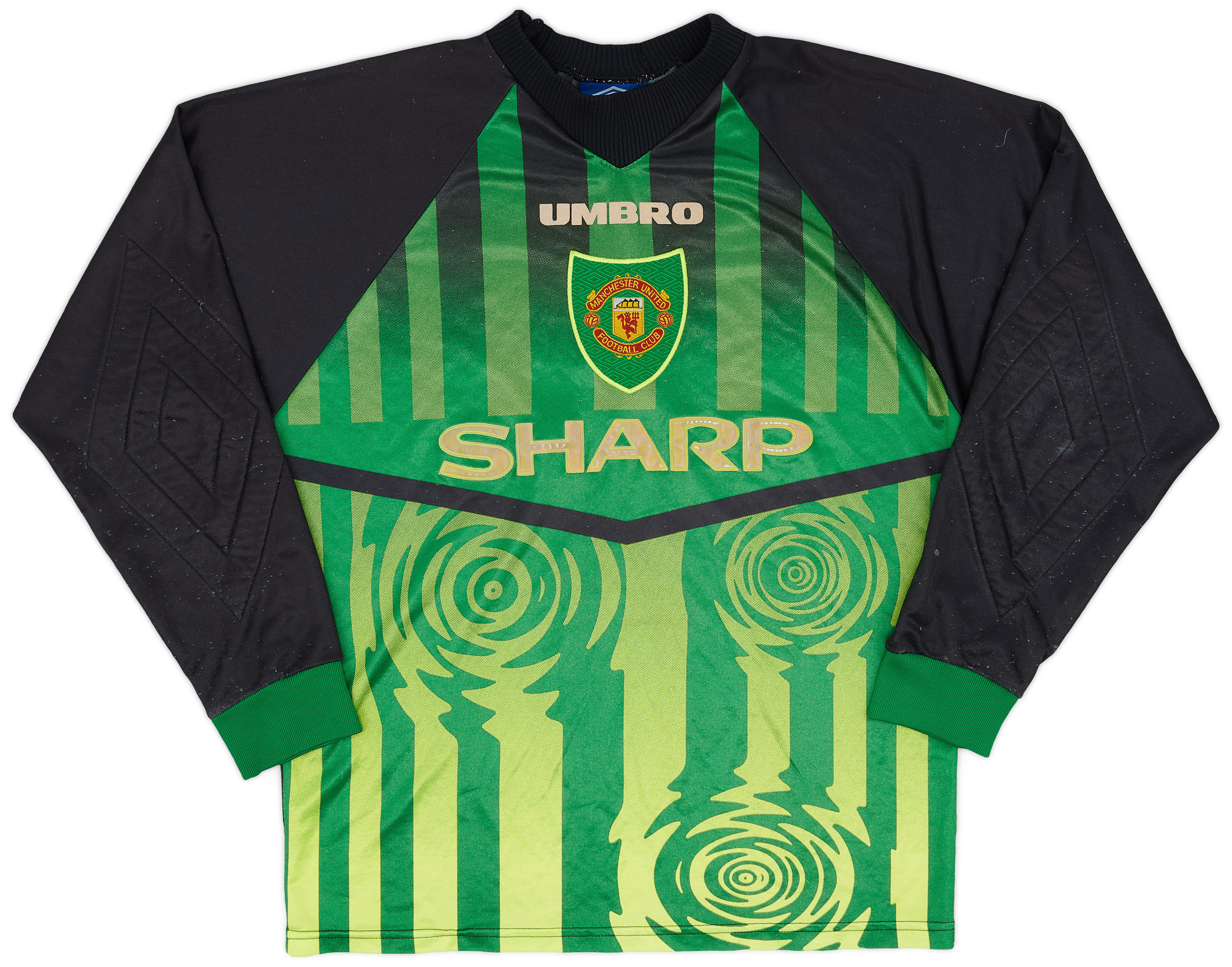 1997-98 Manchester United Green GK Shirt - 5/10 - (Y)