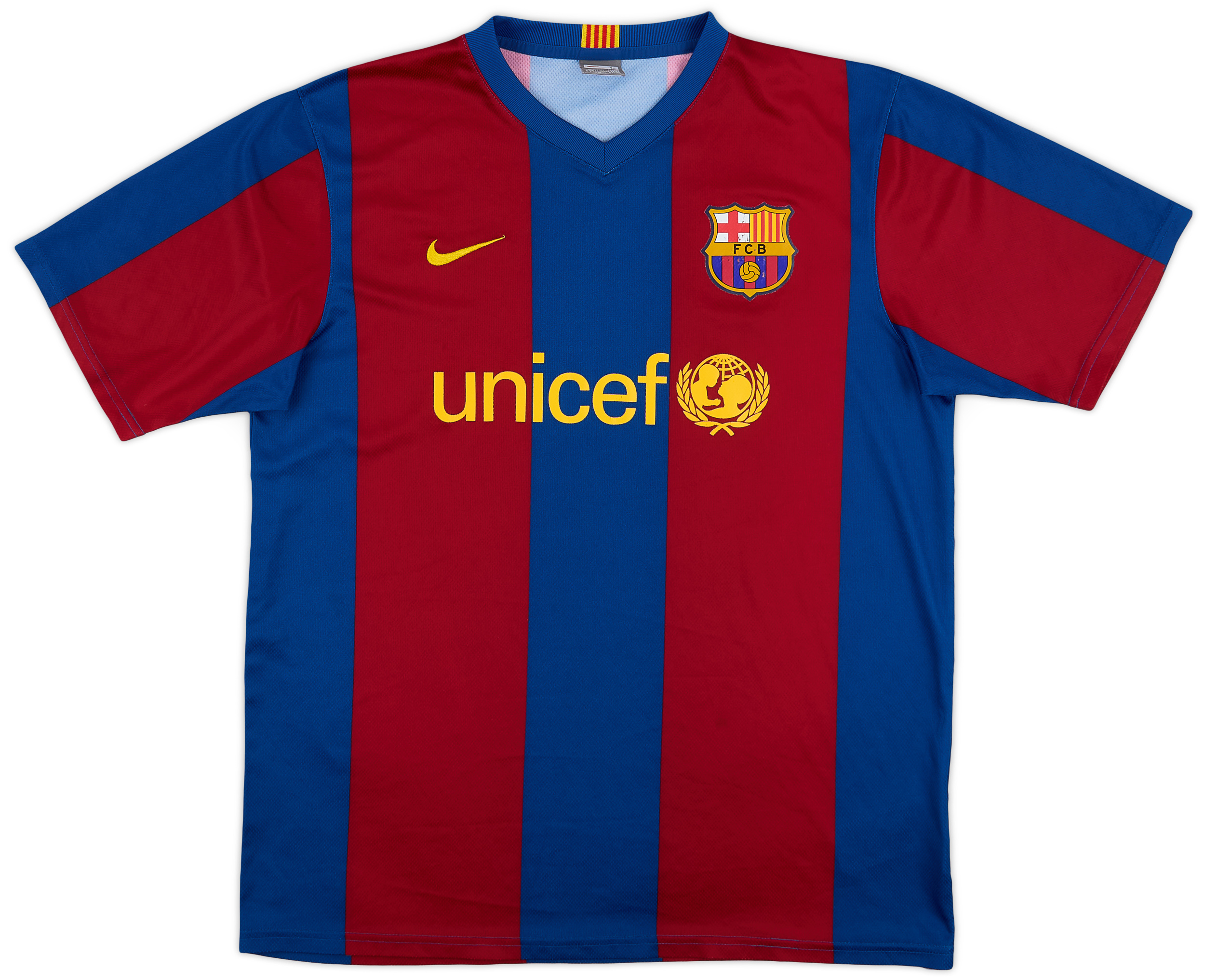 2007-08 Barcelona Basic Home Shirt - 5/10 - (L)