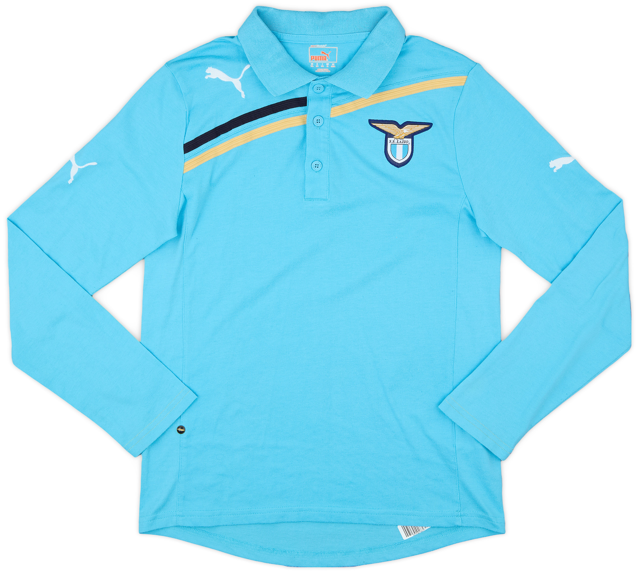 2011-12 Lazio Puma Polo L/S Shirt - 8/10 - (XL.Boys)