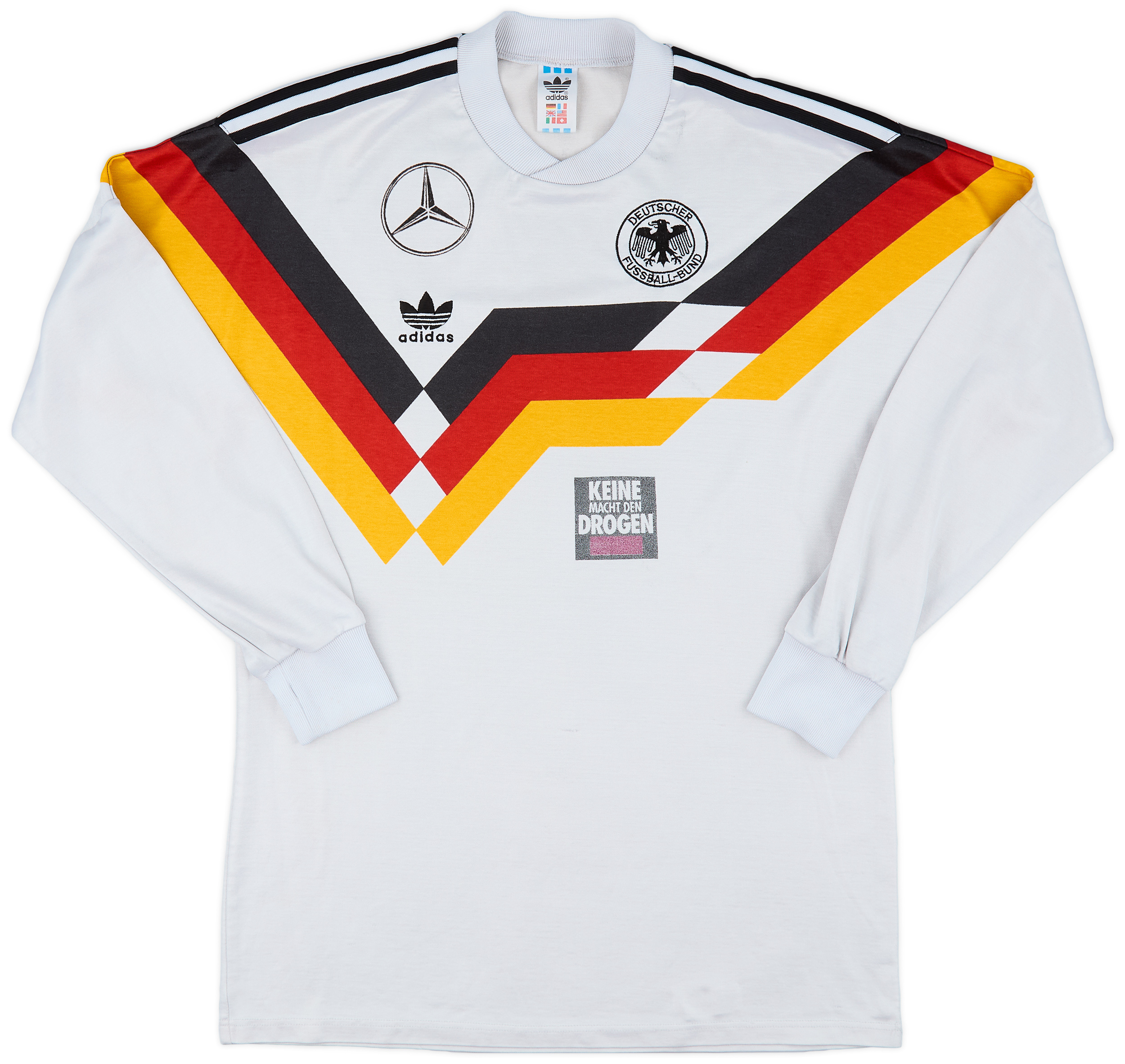 1988-90 Germany adidas Training L/S Shirt - 6/10 - (M/L)