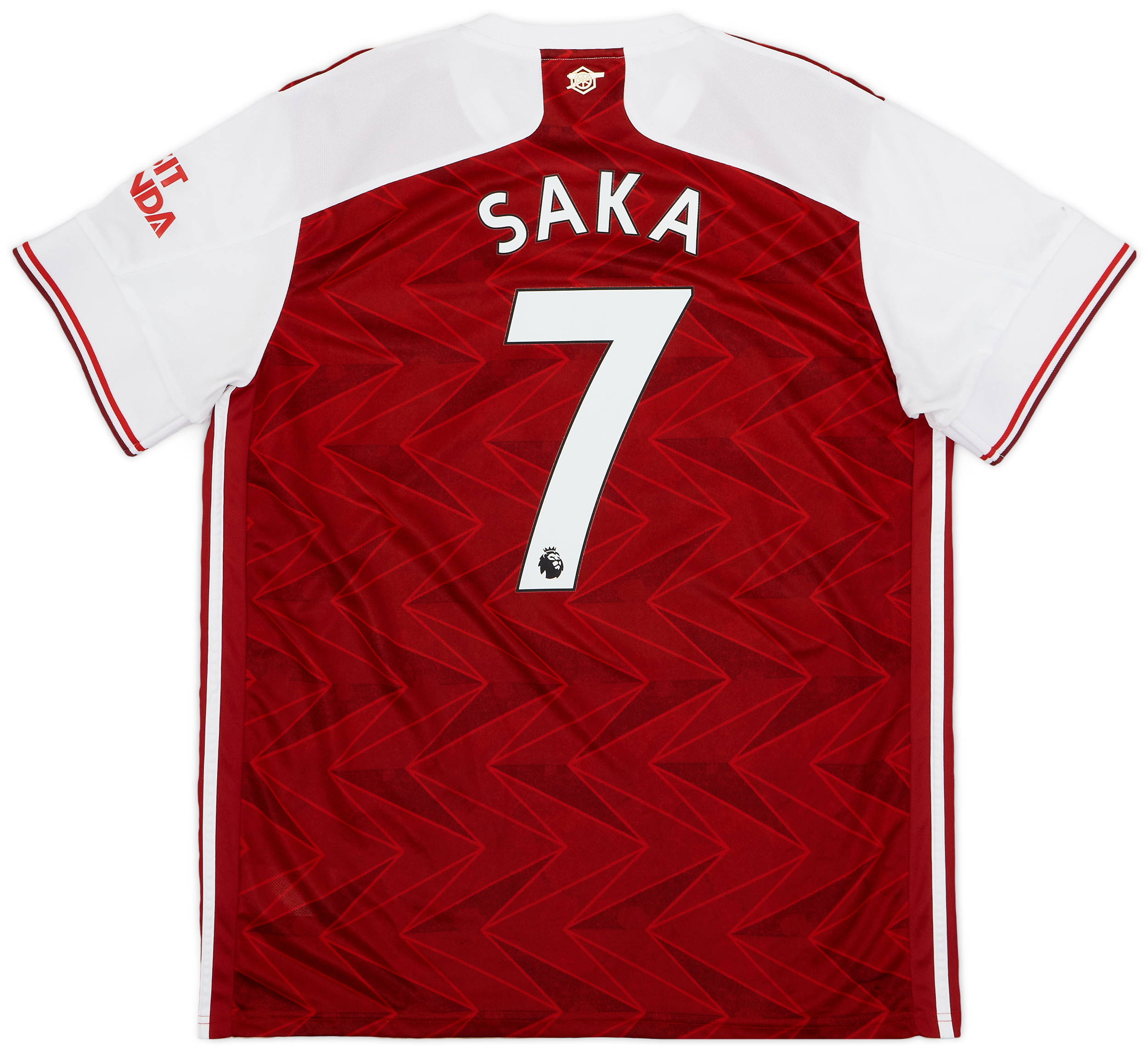2020-21 Arsenal Home Shirt Saka #7 - 7/10 - (XL)