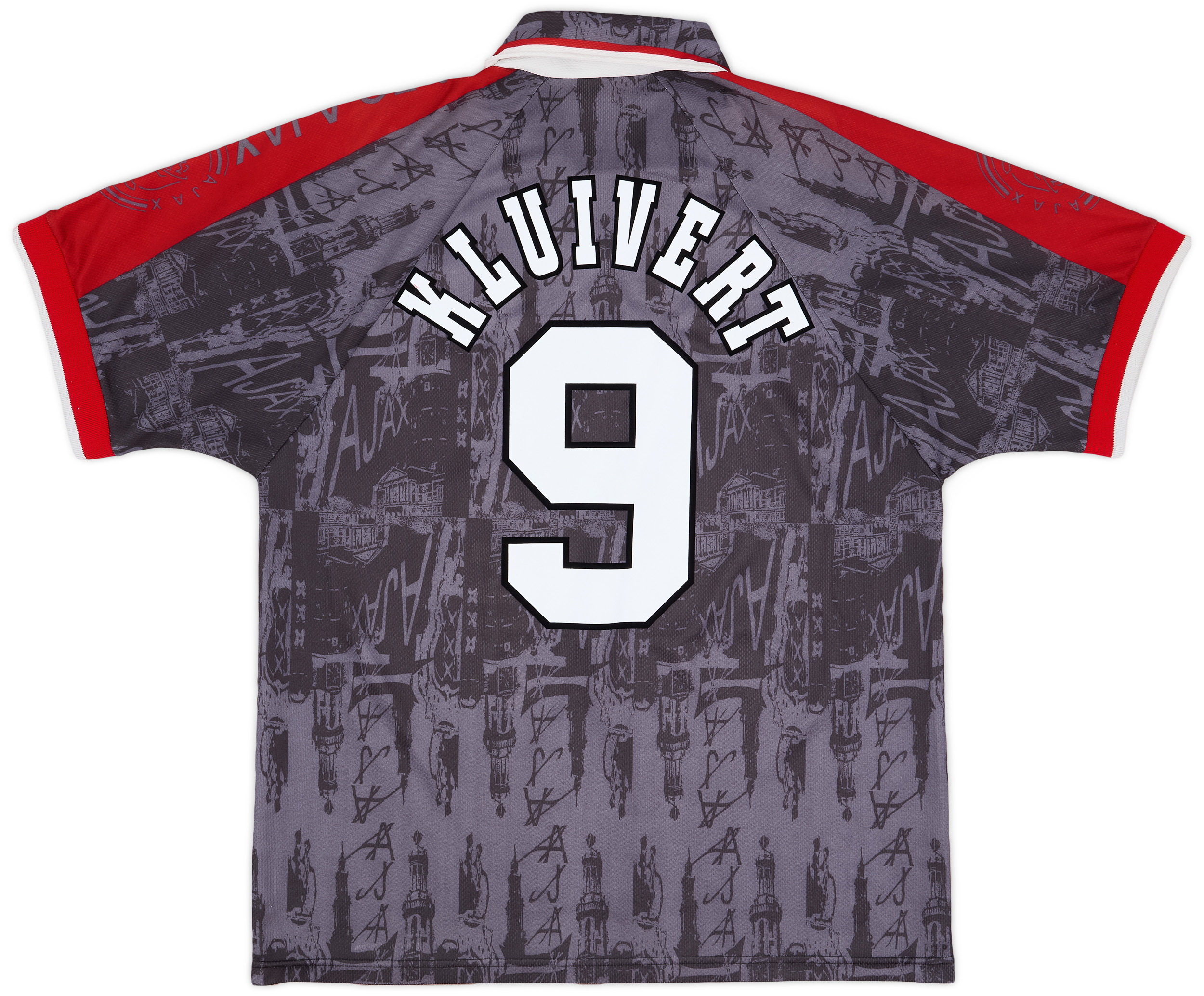 1996-97 Ajax Away Shirt Kluivert #9 - 9/10 - (L)