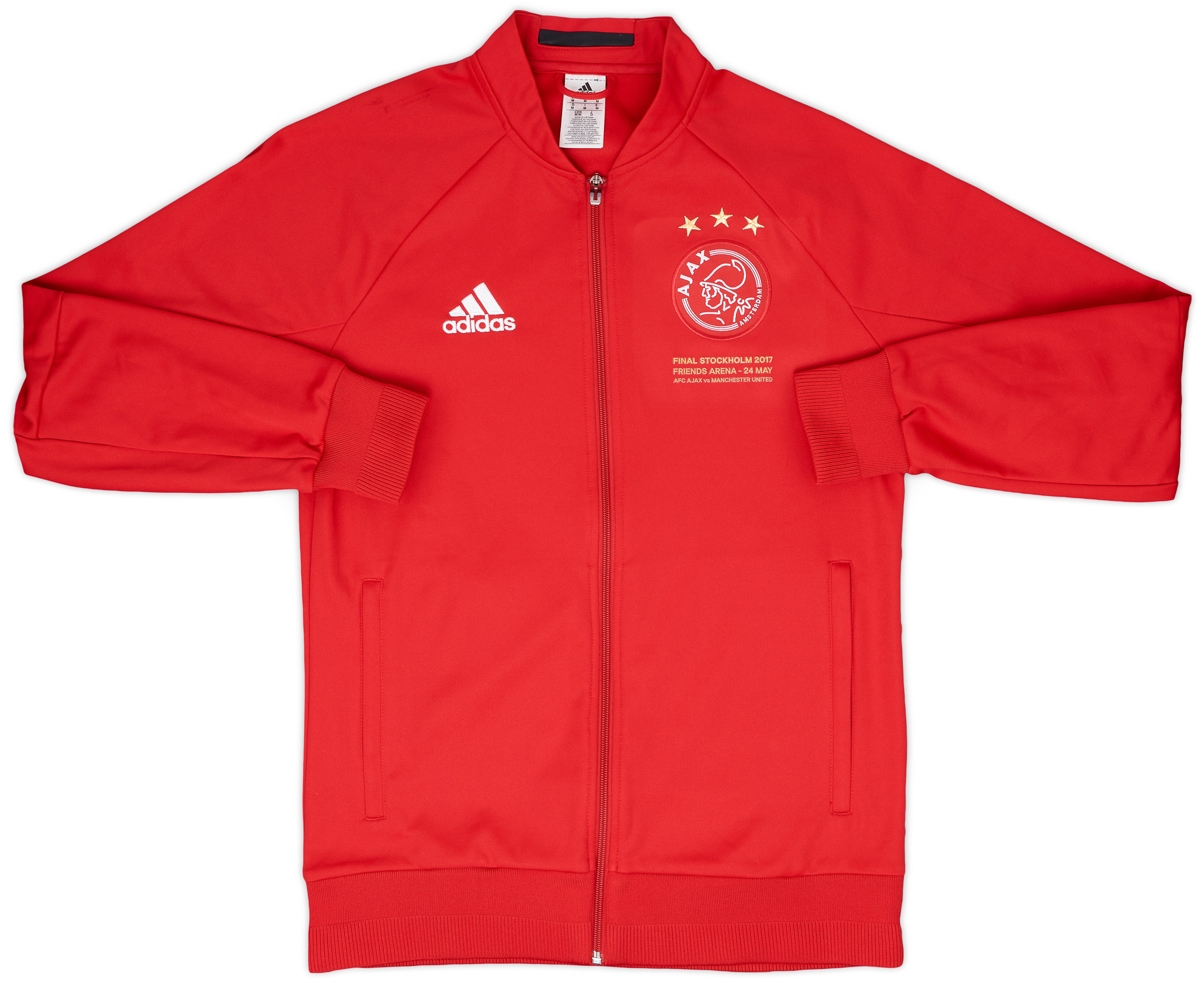 2017 Ajax Player Issue Europa League Final adidas Presentation Jacket - 8/10 - (M)