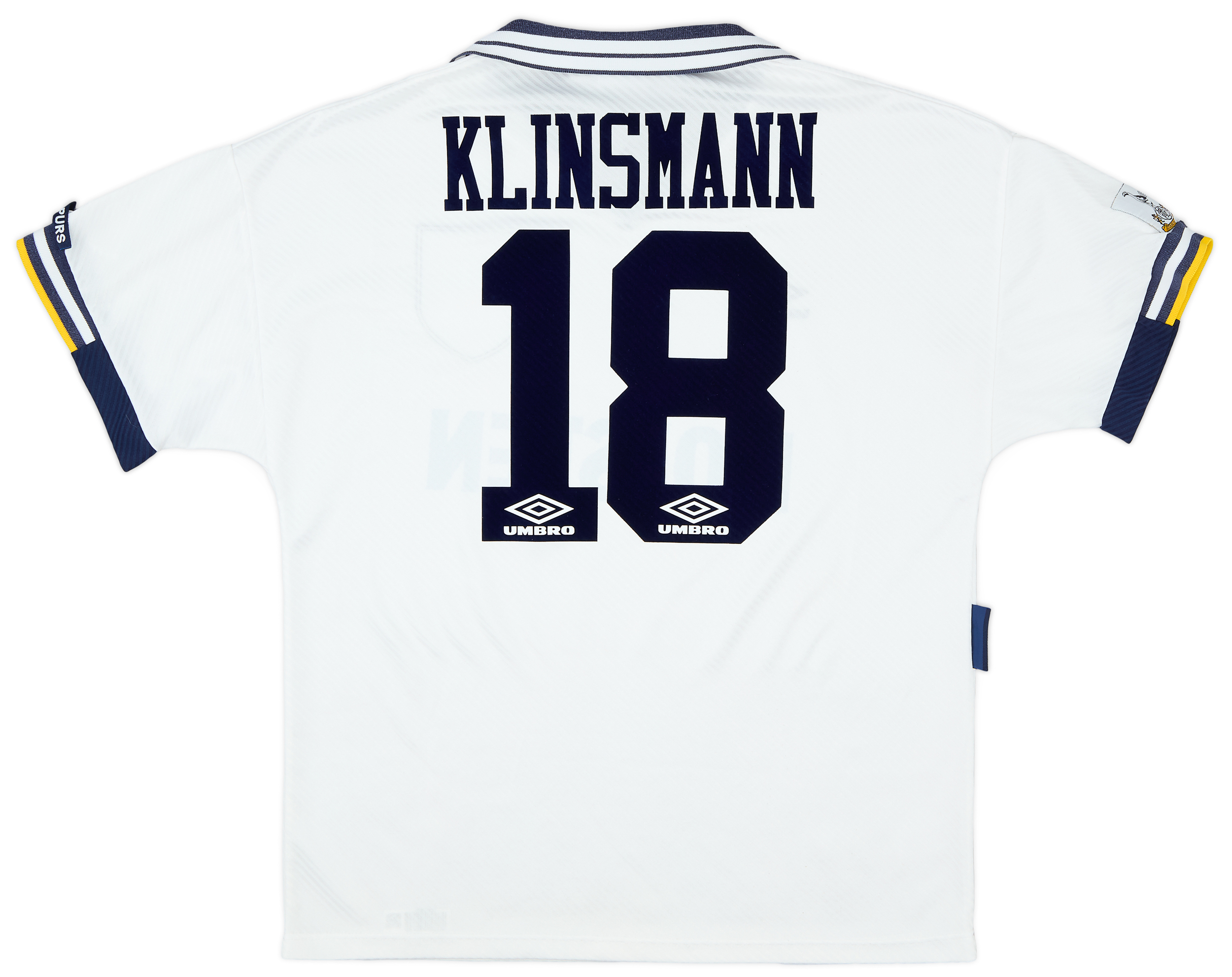 1994-95 Tottenham Home Shirt Klinsmann #18 - 8/10 - (L)
