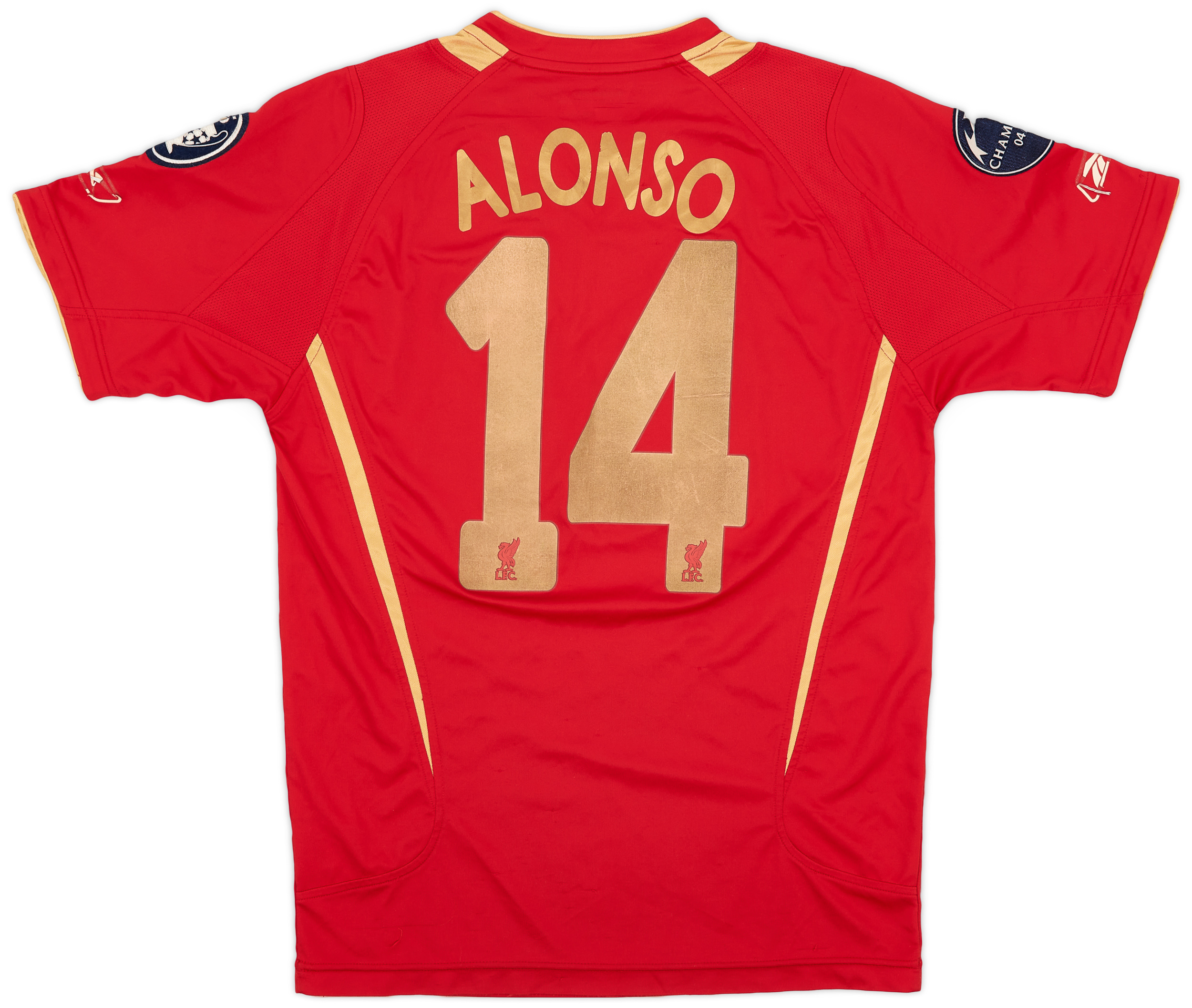 2005-06 Liverpool CL Home Shirt Alonso #14 - 5/10 - (XS)