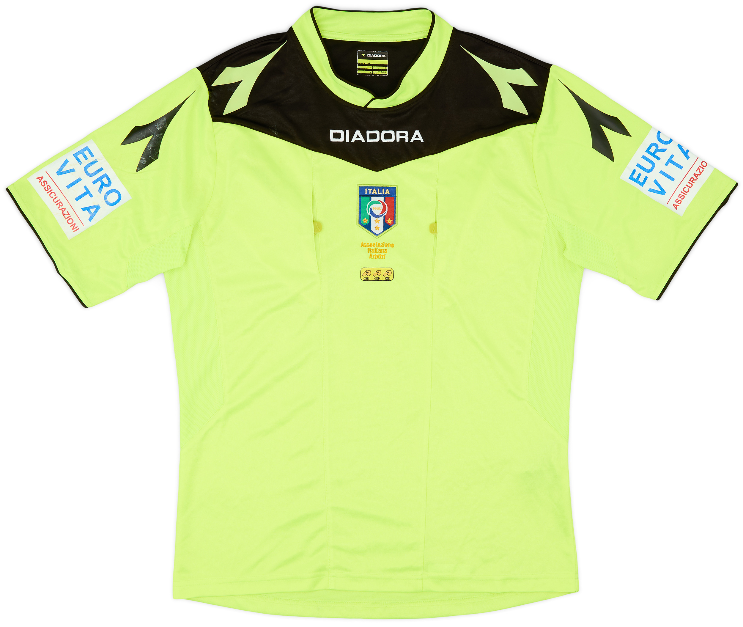 2014-15 Italy Diadora Referee Shirt - 6/10 - (M)