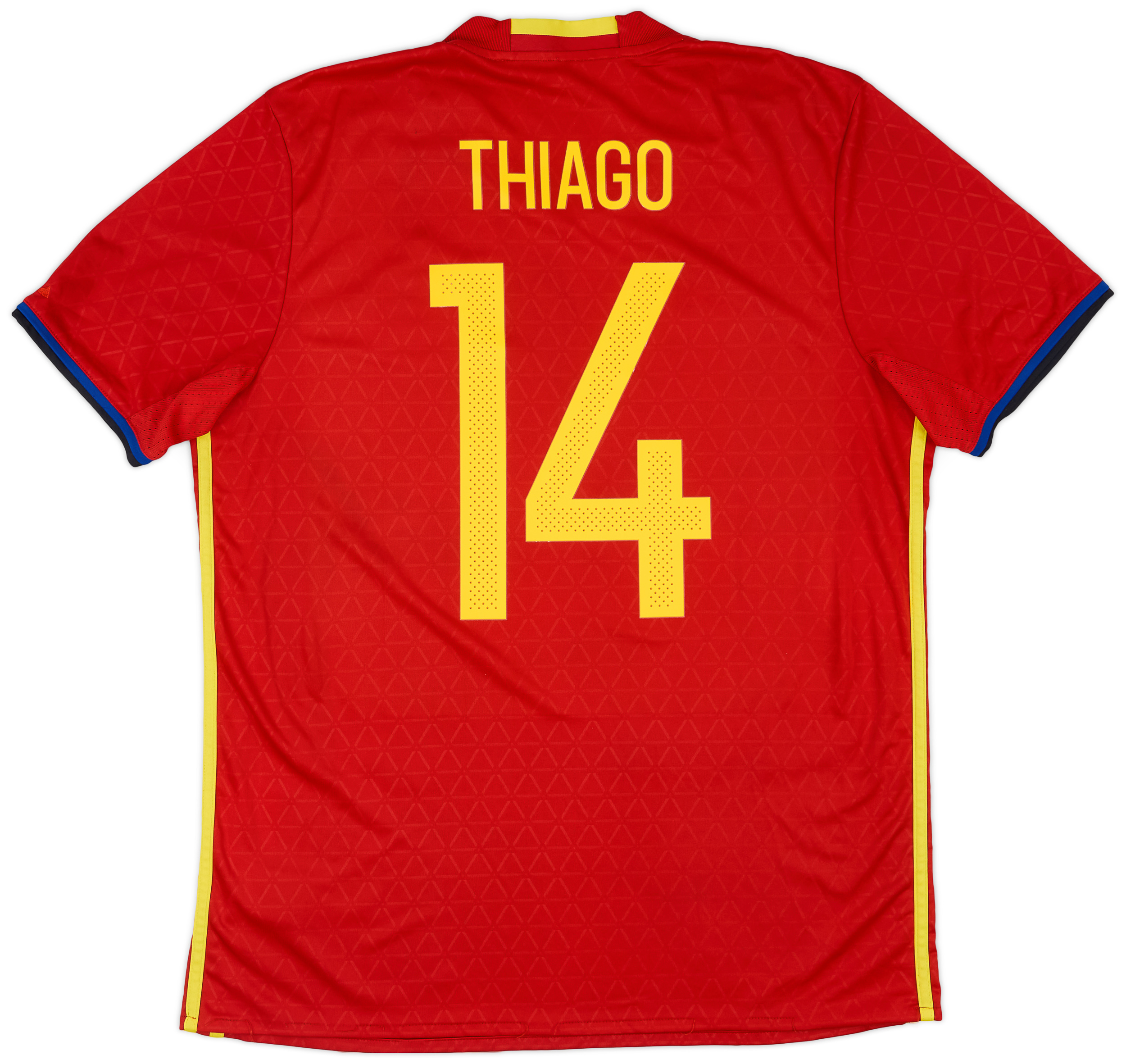 2016-17 Spain Home Shirt Thiago #14 - 8/10 - (L)