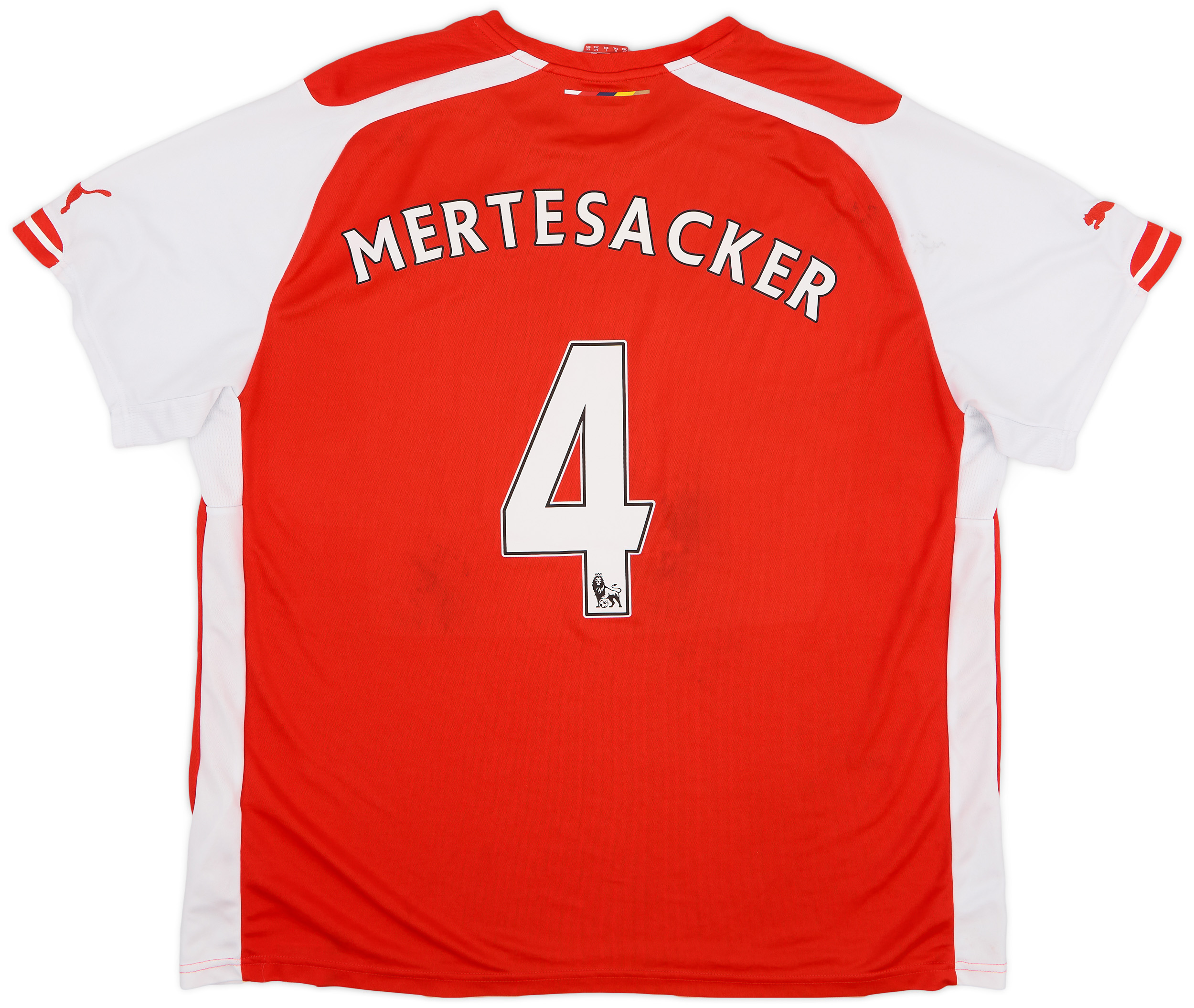 2014-15 Arsenal Home Shirt Mertesacker #4 - 6/10 - (3XL)