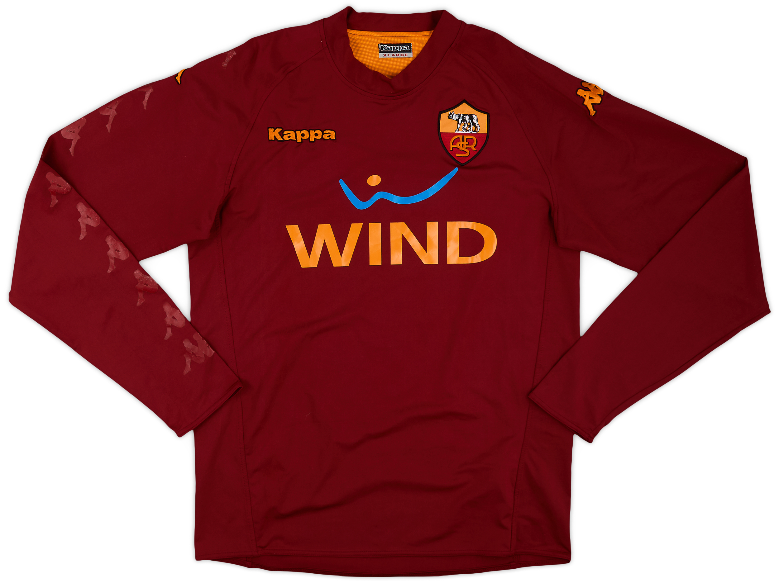 2008-09 Roma Kappa Training L/S Shirt - 6/10 - (XL)