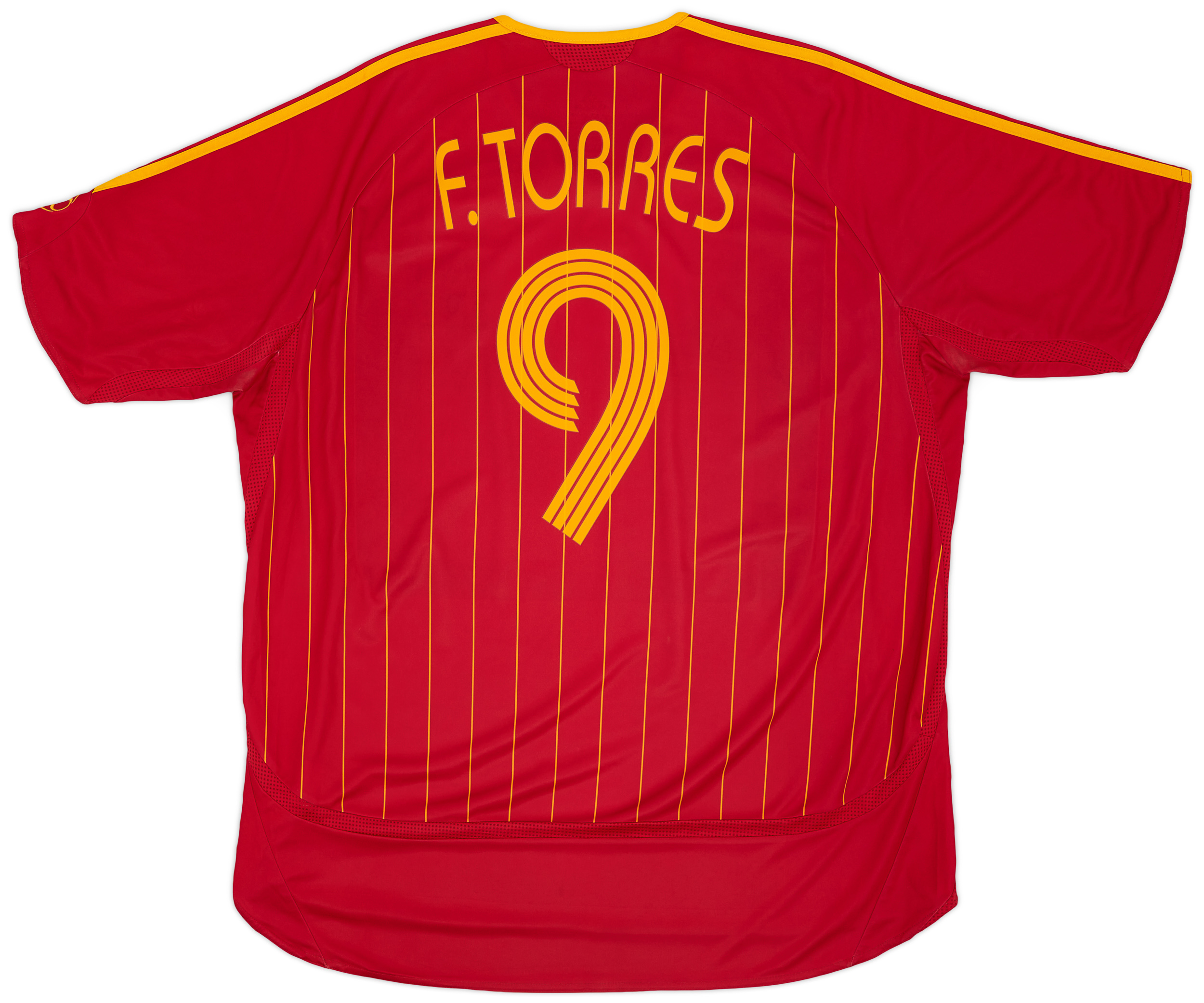 2006-08 Spain Home Shirt Torres #9 - 6/10 - (XXL)