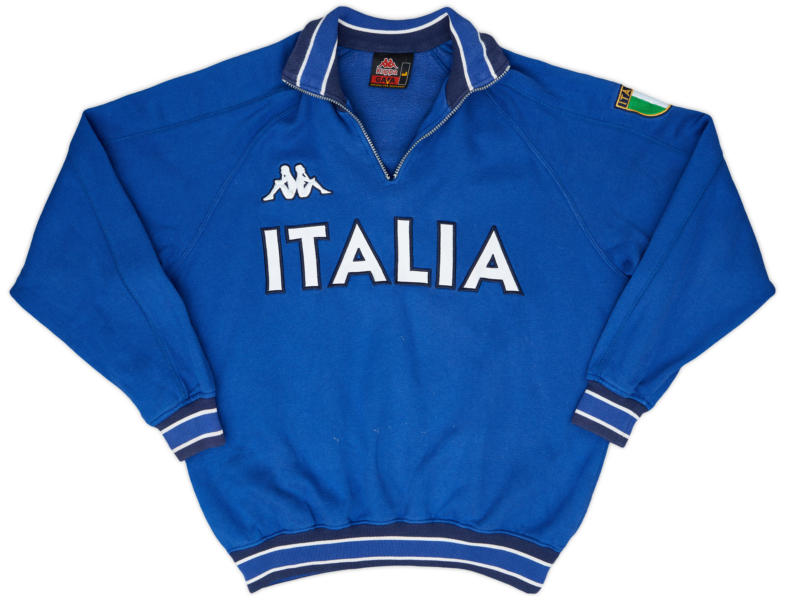 2000-02 Italy Kappa 1/4 Zip Drill Top - 4/10 - (L)