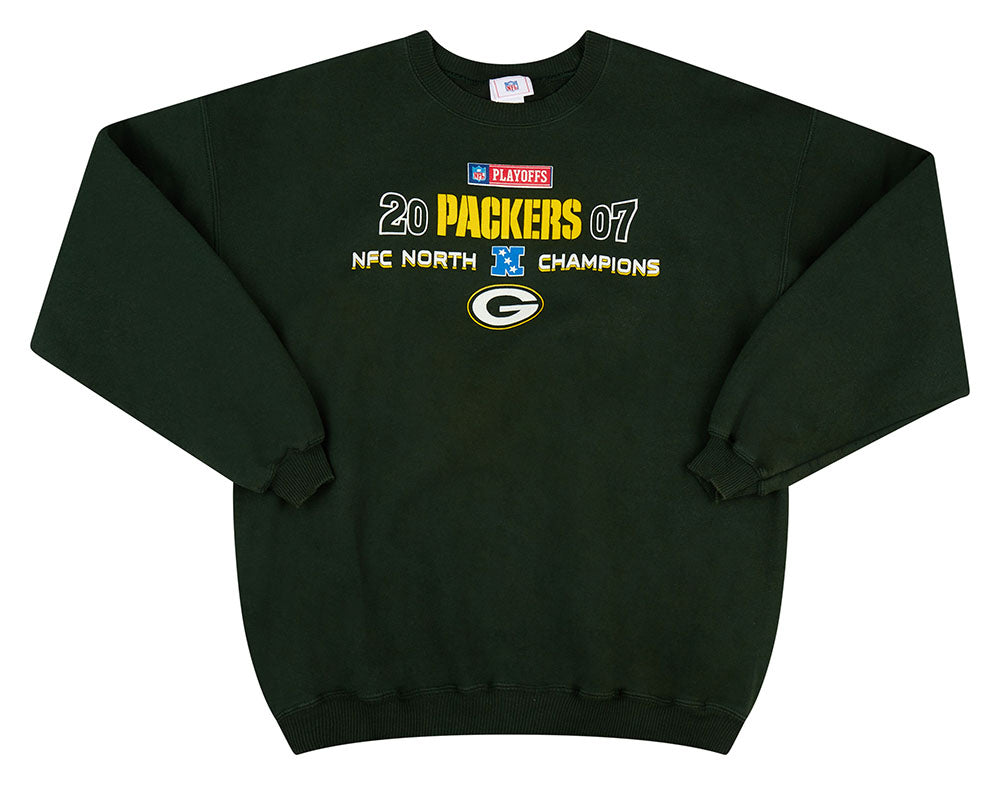 2007 Green Bay Packers NFC North Champions NFL Sweat Top L