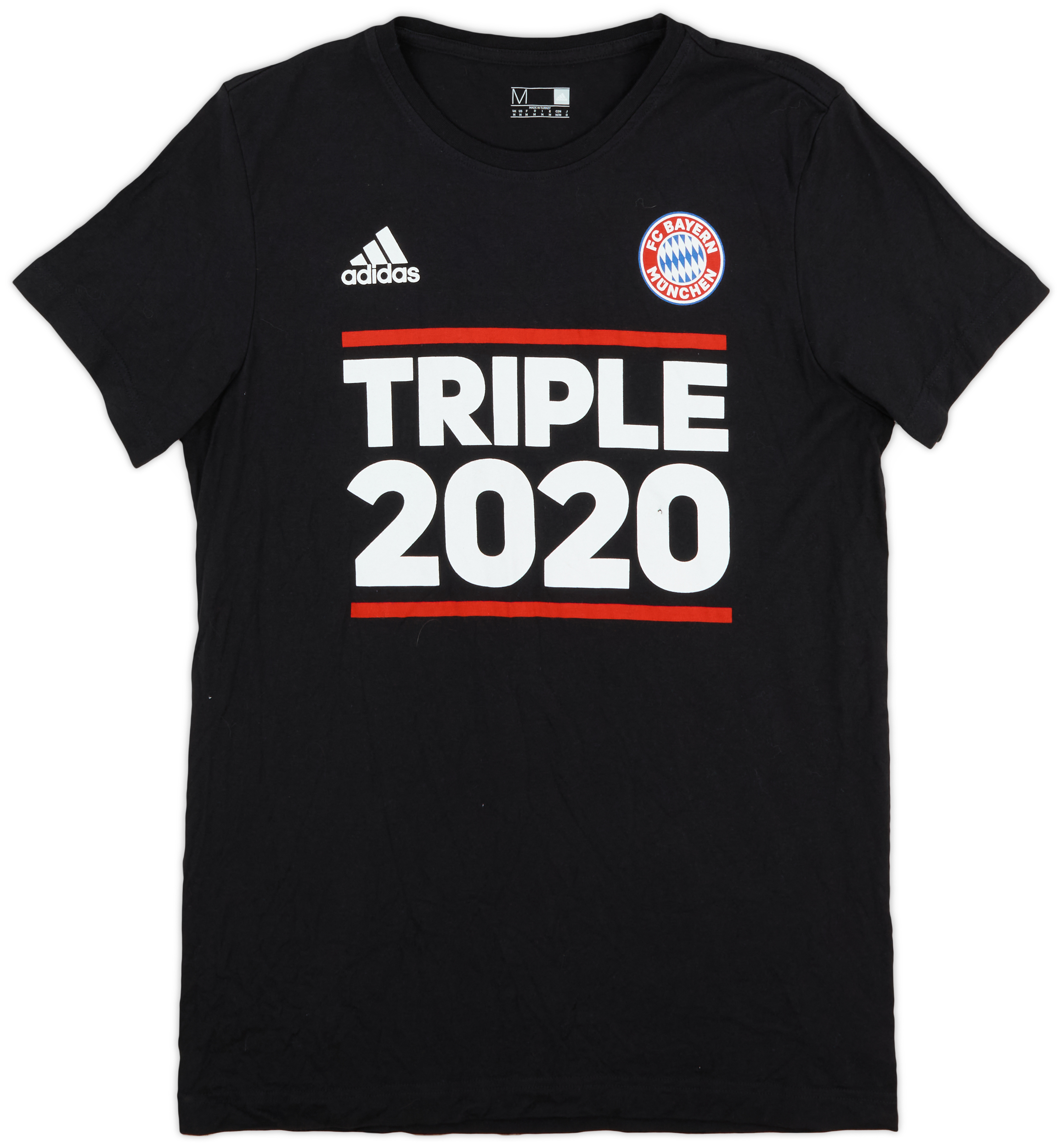 2020-21 Bayern Munich adidas 'Triple 2020' Cotton Tee - 7/10 - (M)