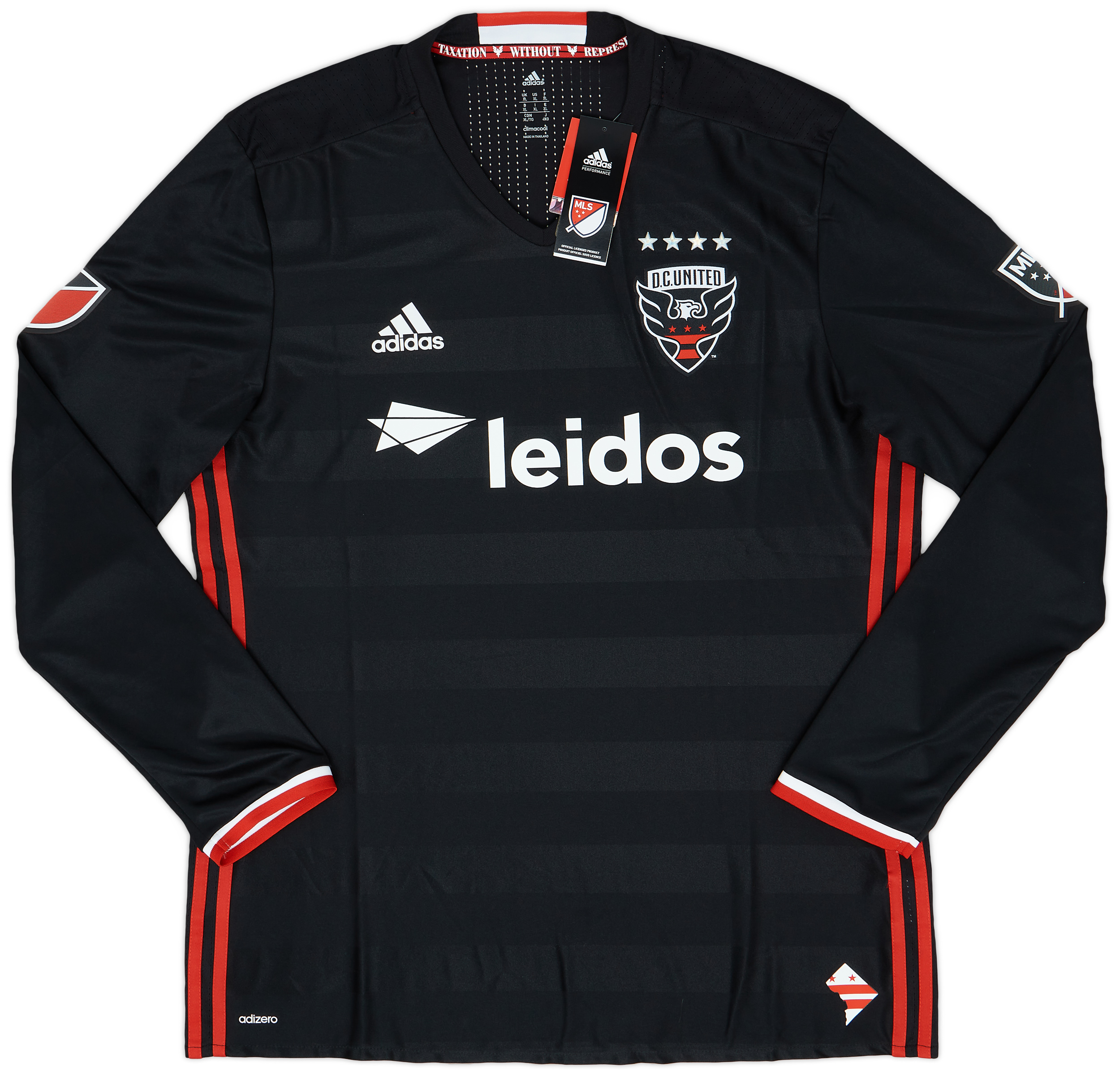 2016 DC United Authentic Home L/S Shirt (XL)