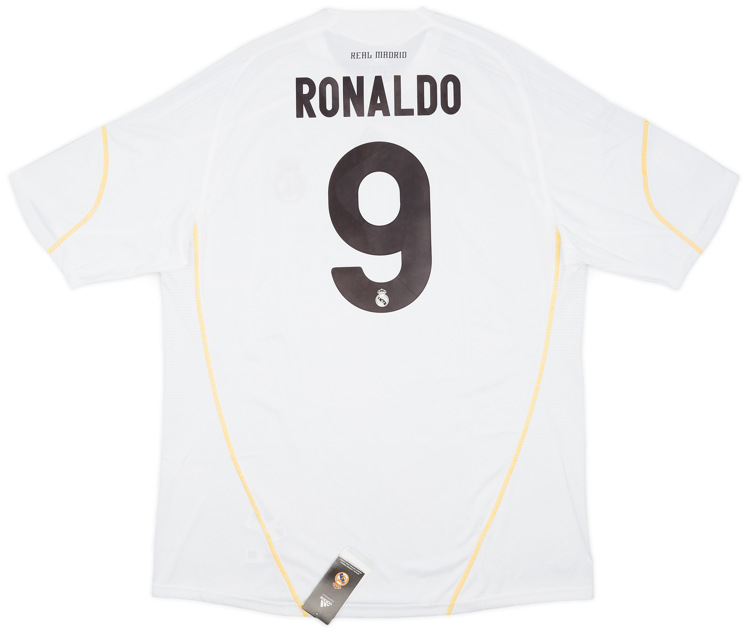 2009-10 Real Madrid Home Shirt Ronaldo #9 (XXL)