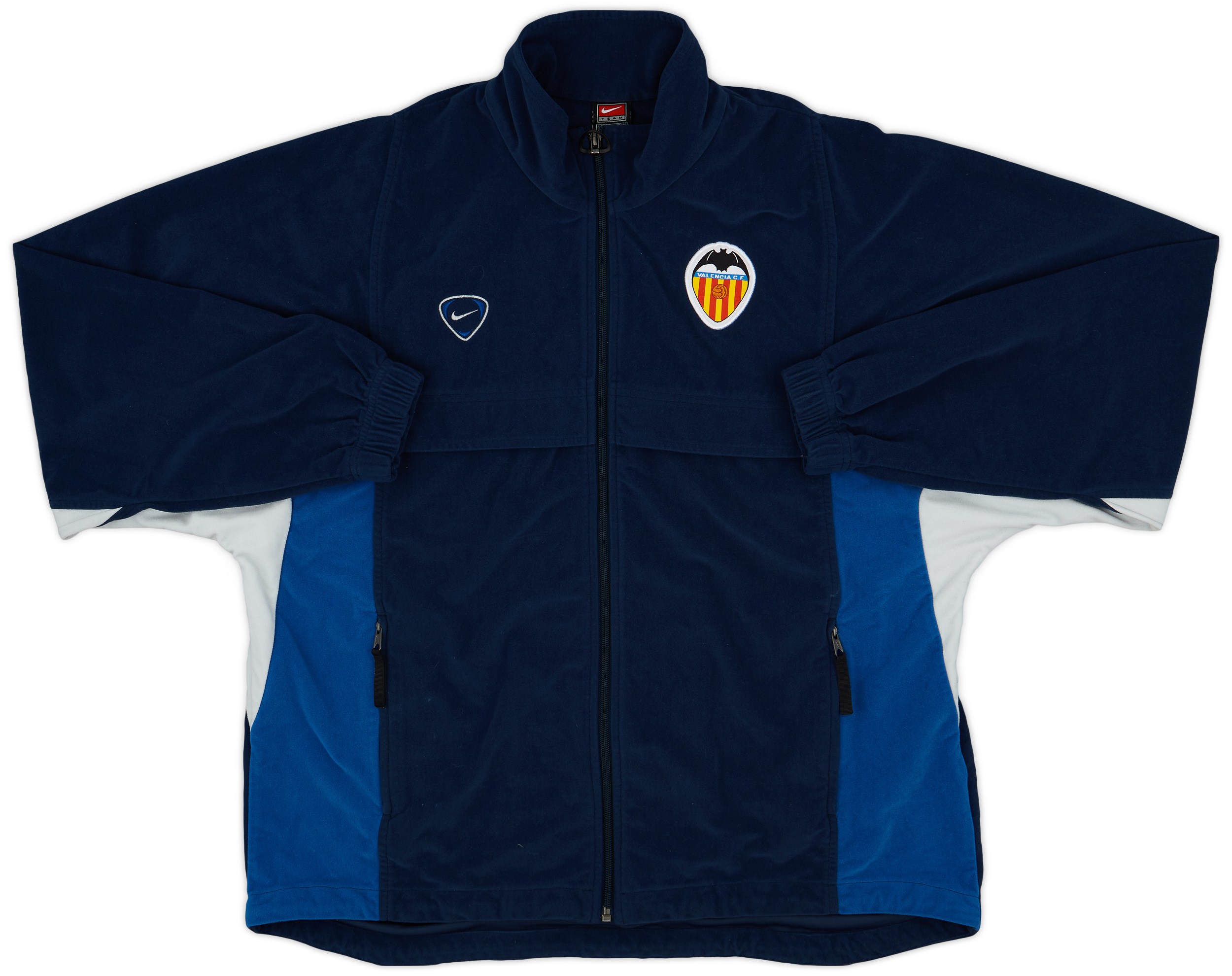 2001-02 Valencia Nike Fleece Track Jacket - 9/10 - (XL)