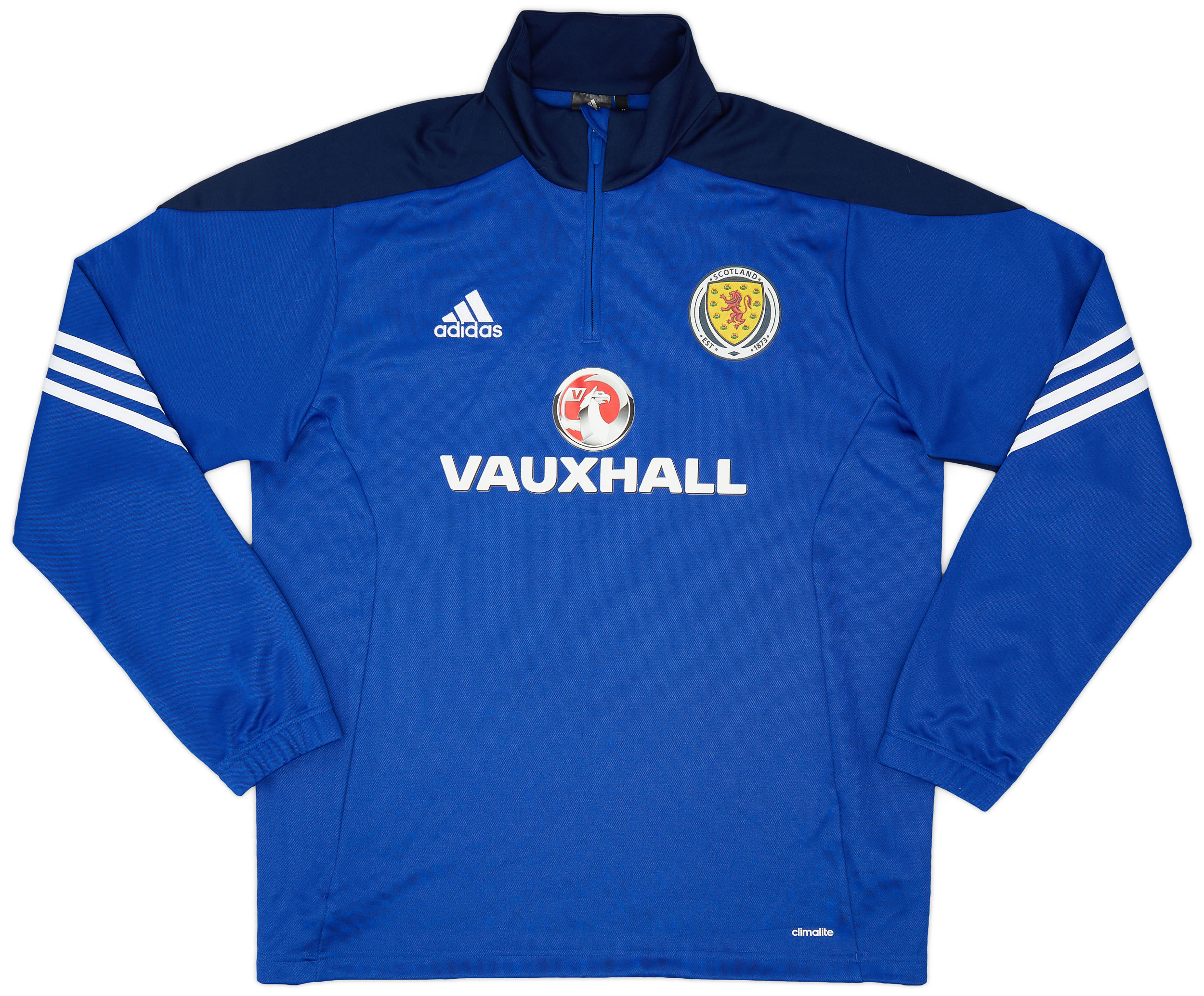 2015-16 Scotland adidas 1/4 Zip Training Top - 10/10 - (L)