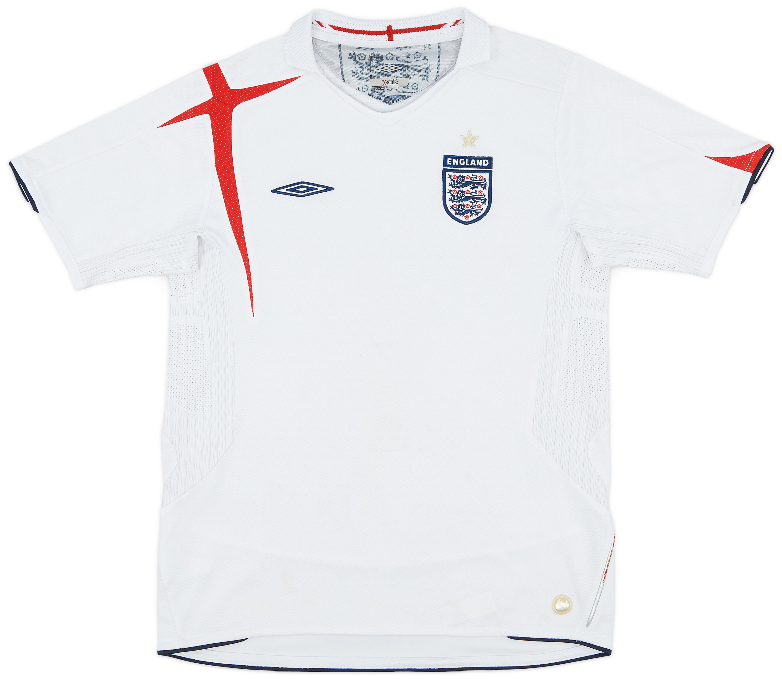 2005-07 England Home Shirt - 5/10 - (L.Boys)