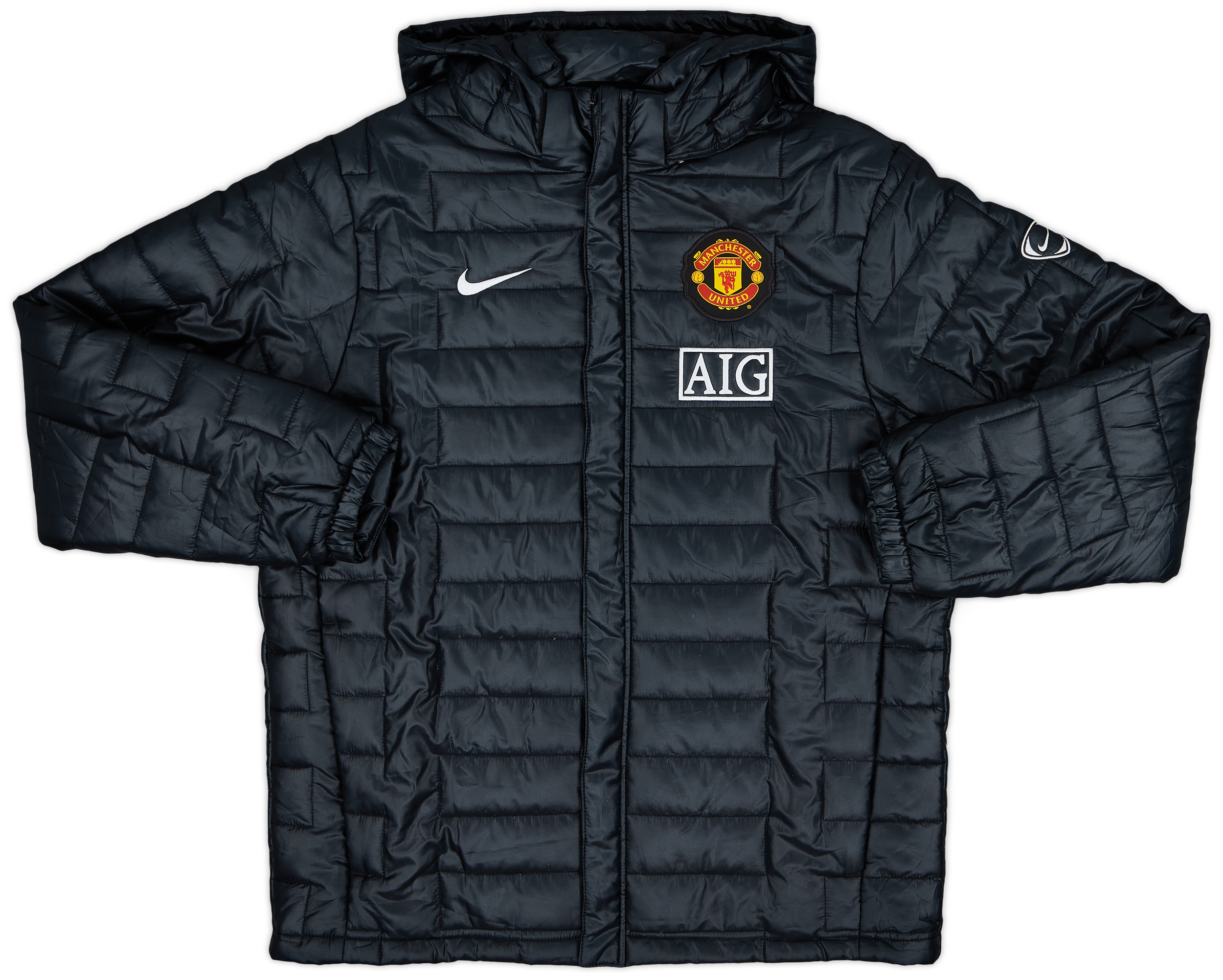 2009-10 Manchester United Nike Padded Bench Coat - 8/10 - (L)