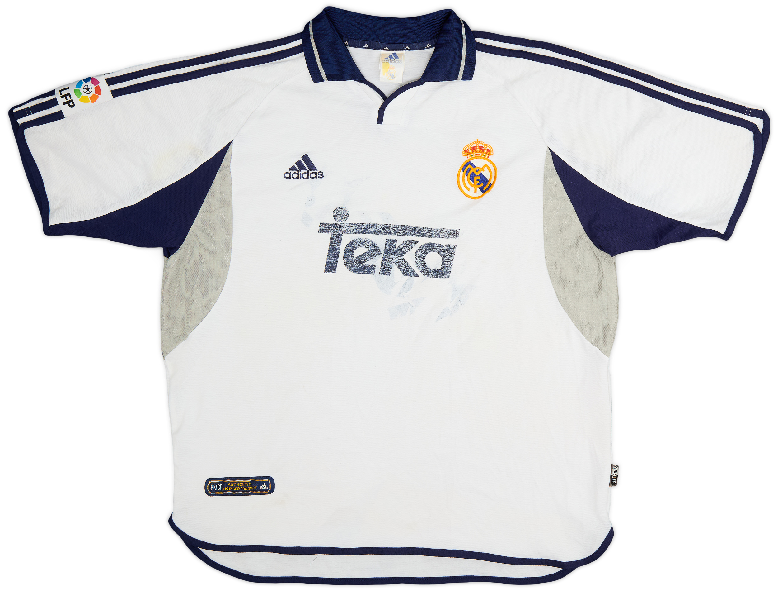 2000-01 Real Madrid Home Shirt - 4/10 - (XL)