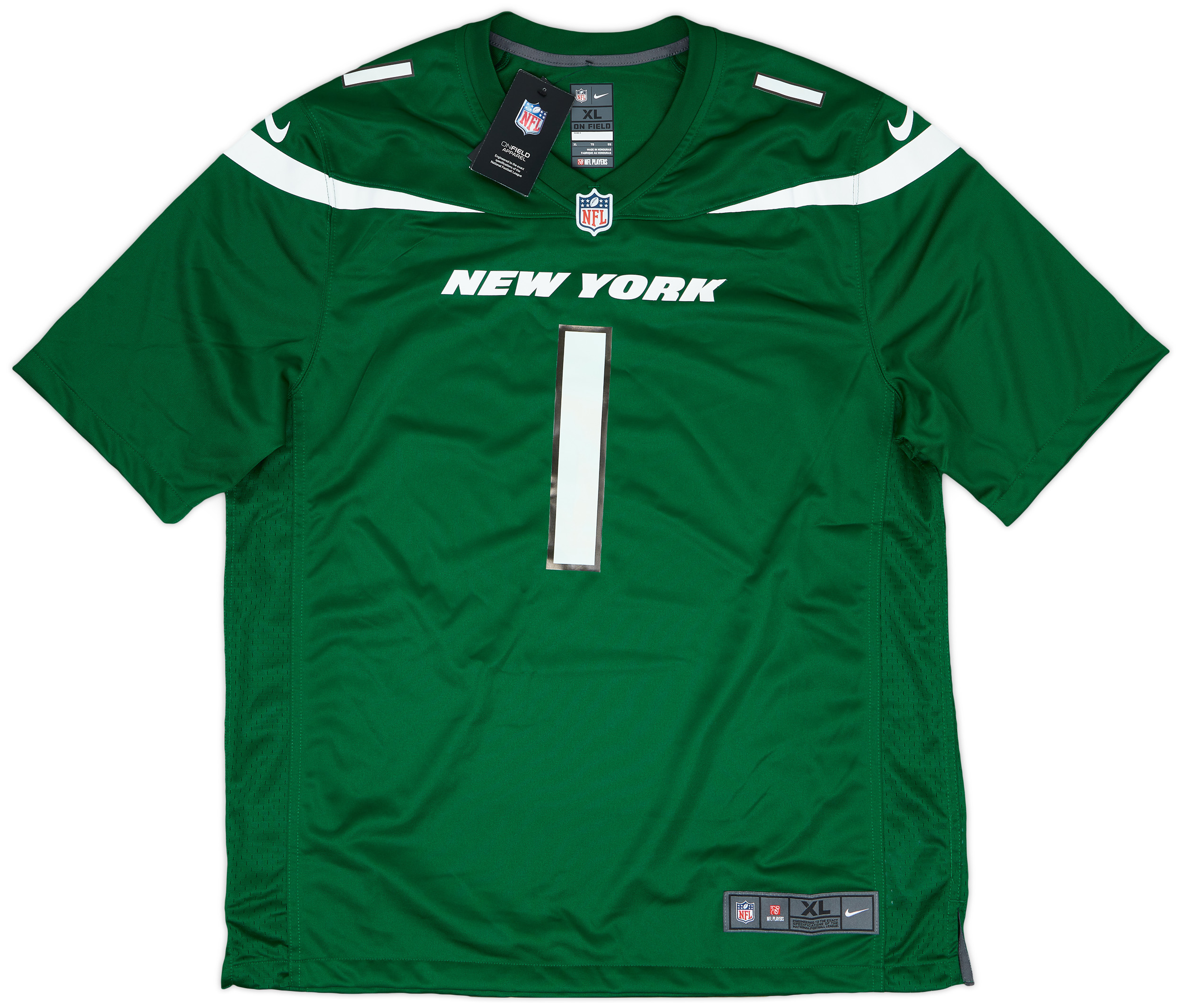 2022-23 New York Jets Gardner #1 Nike Game Home Jersey (XL)