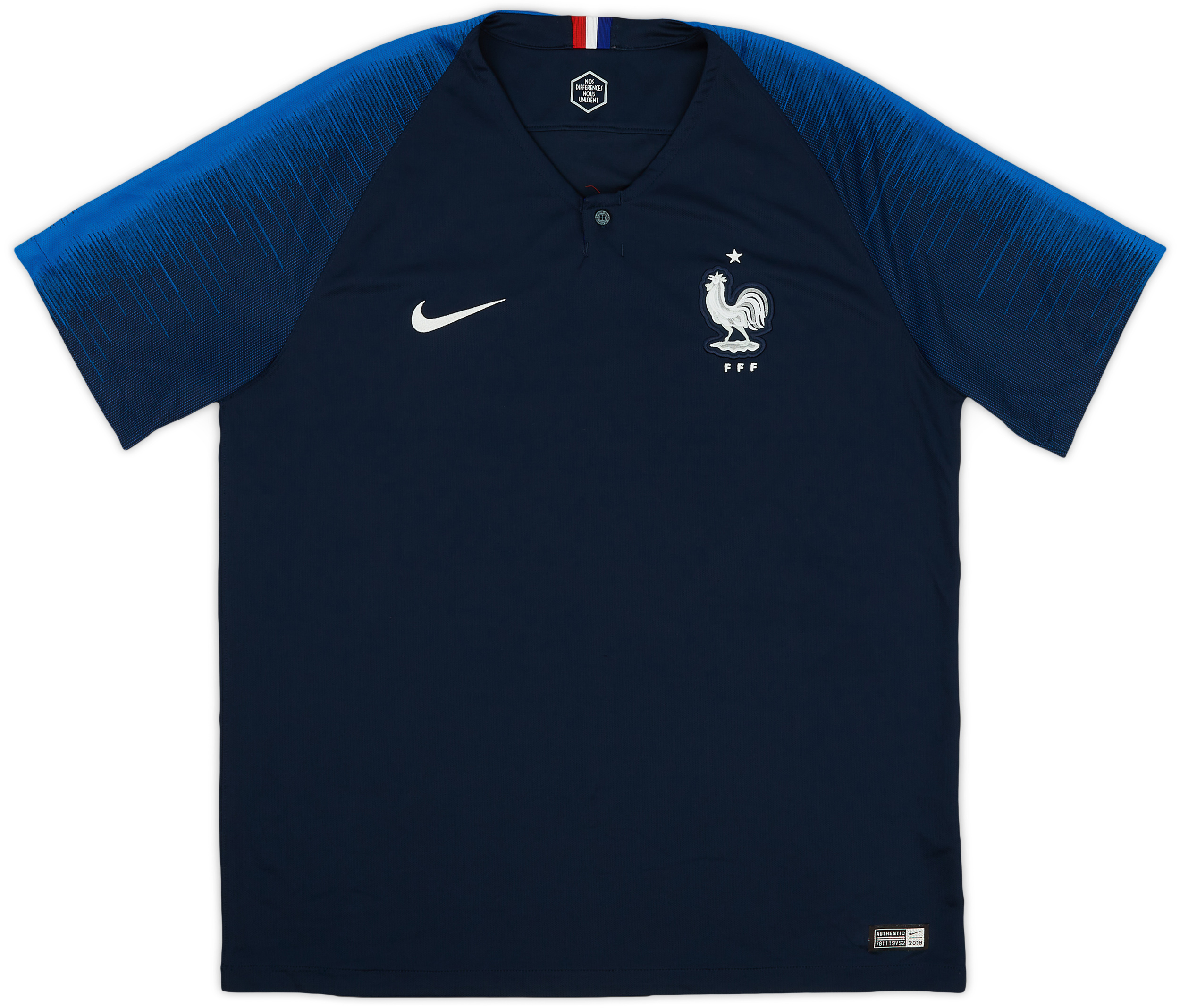 2018 France Home Shirt - 8/10 - (XL)