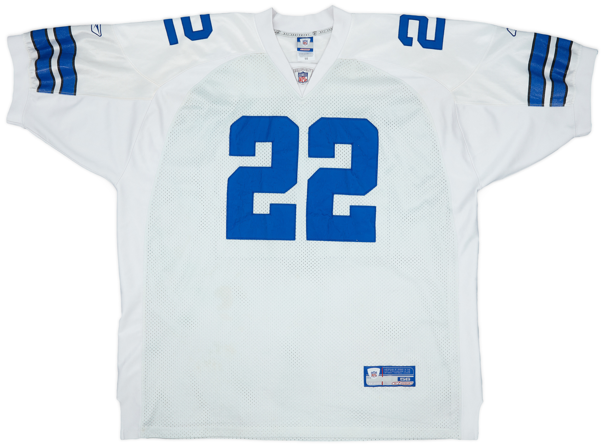 2002 Dallas Cowboys E.Smith #22 Reebok Authentic Away Jersey - 6/10 - (3XL)