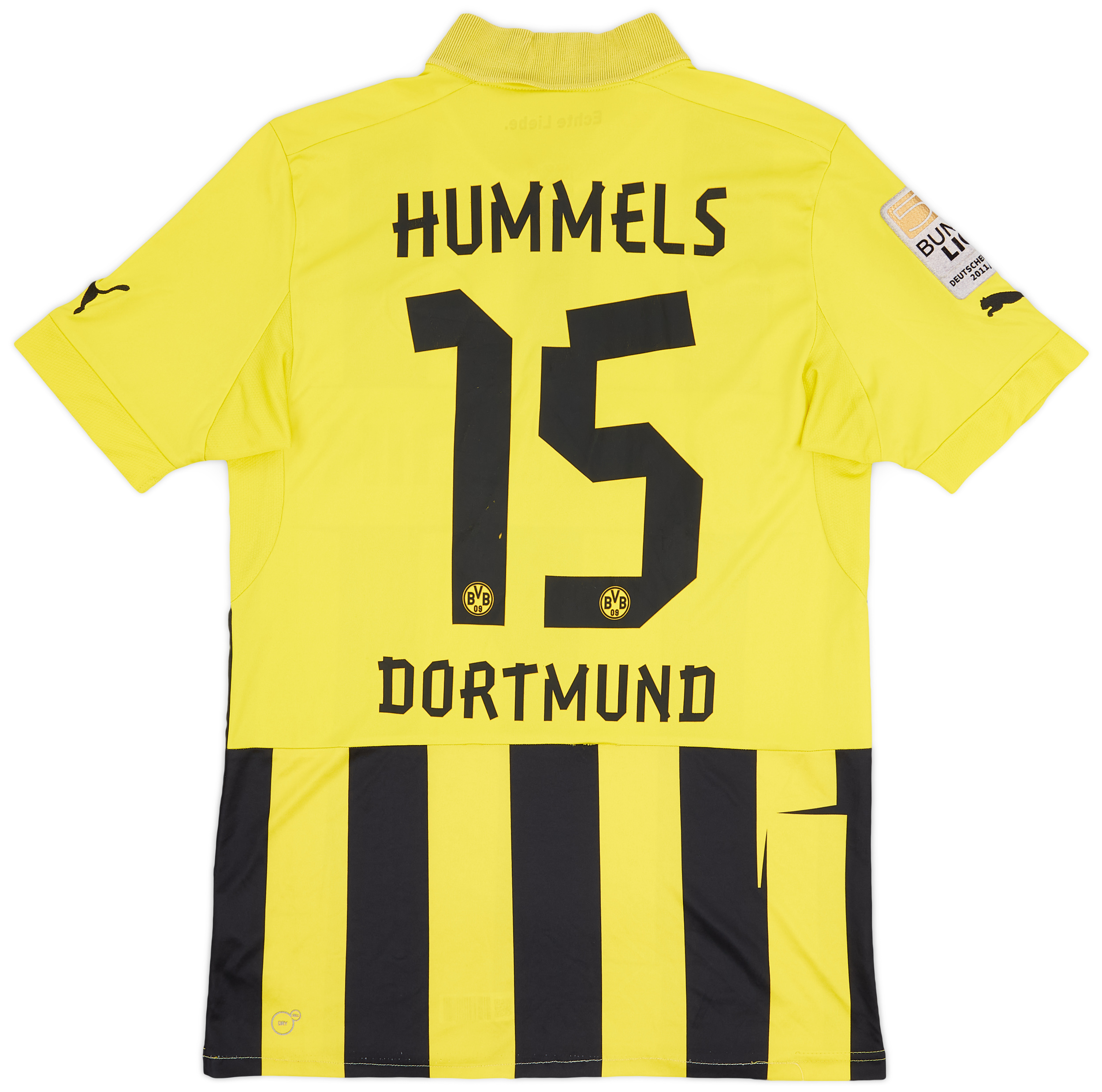 2012-13 Borussia Dortmund European Home Shirt Hummels #15 - 7/10 - (M)