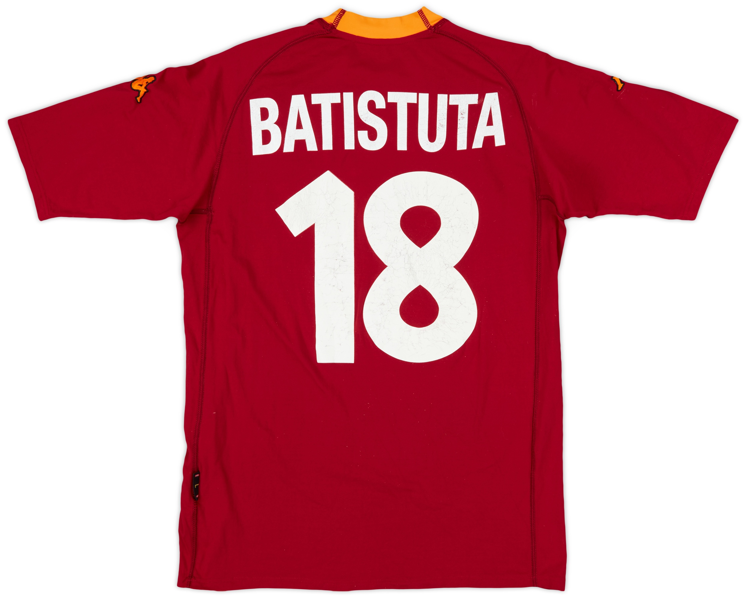 2000-01 Roma Home Shirt Batistuta #18 - 6/10 - (L)