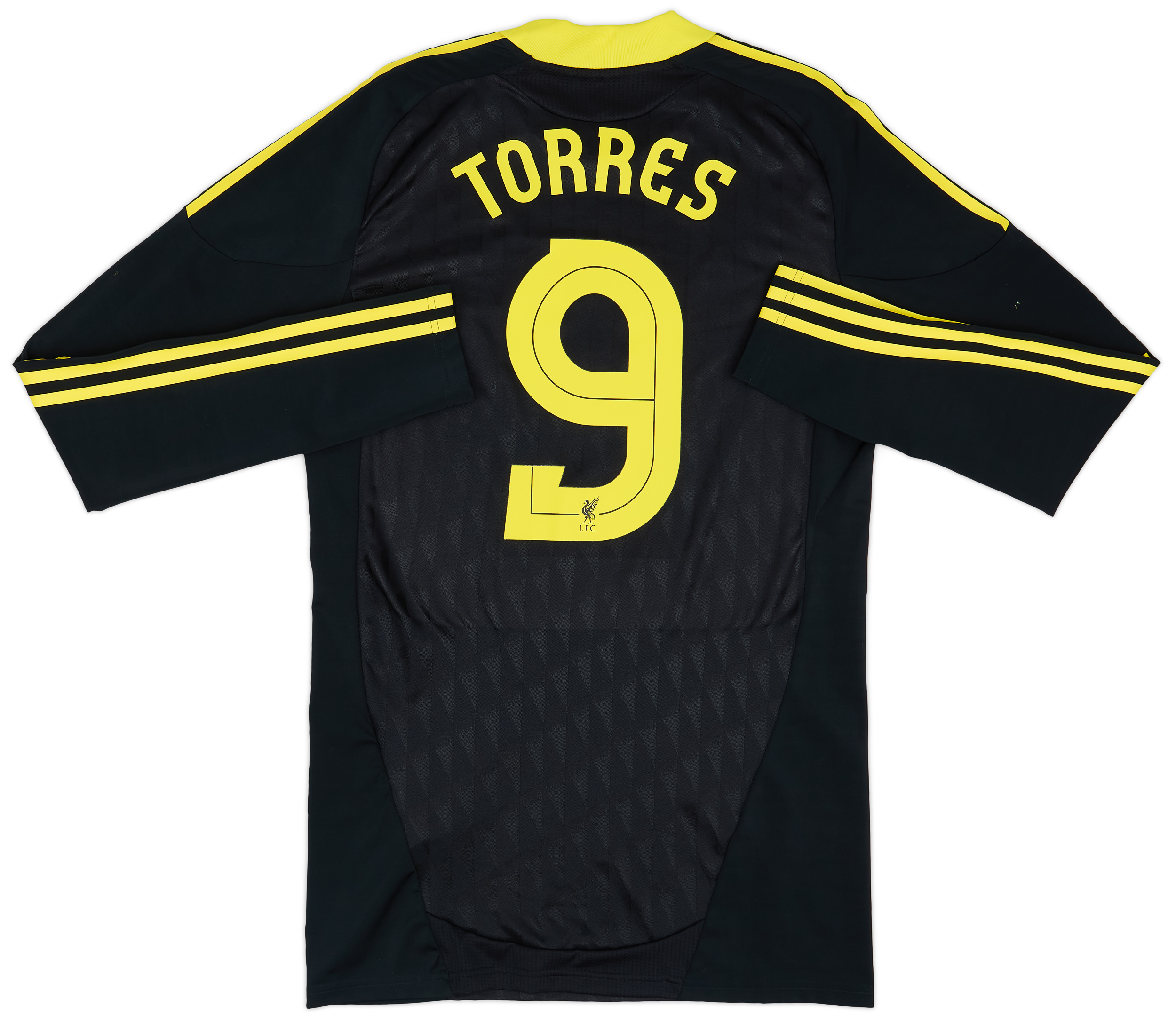 2010-11 Liverpool Player Issue TechFit Third L/S Shirt Torres #9 (L)