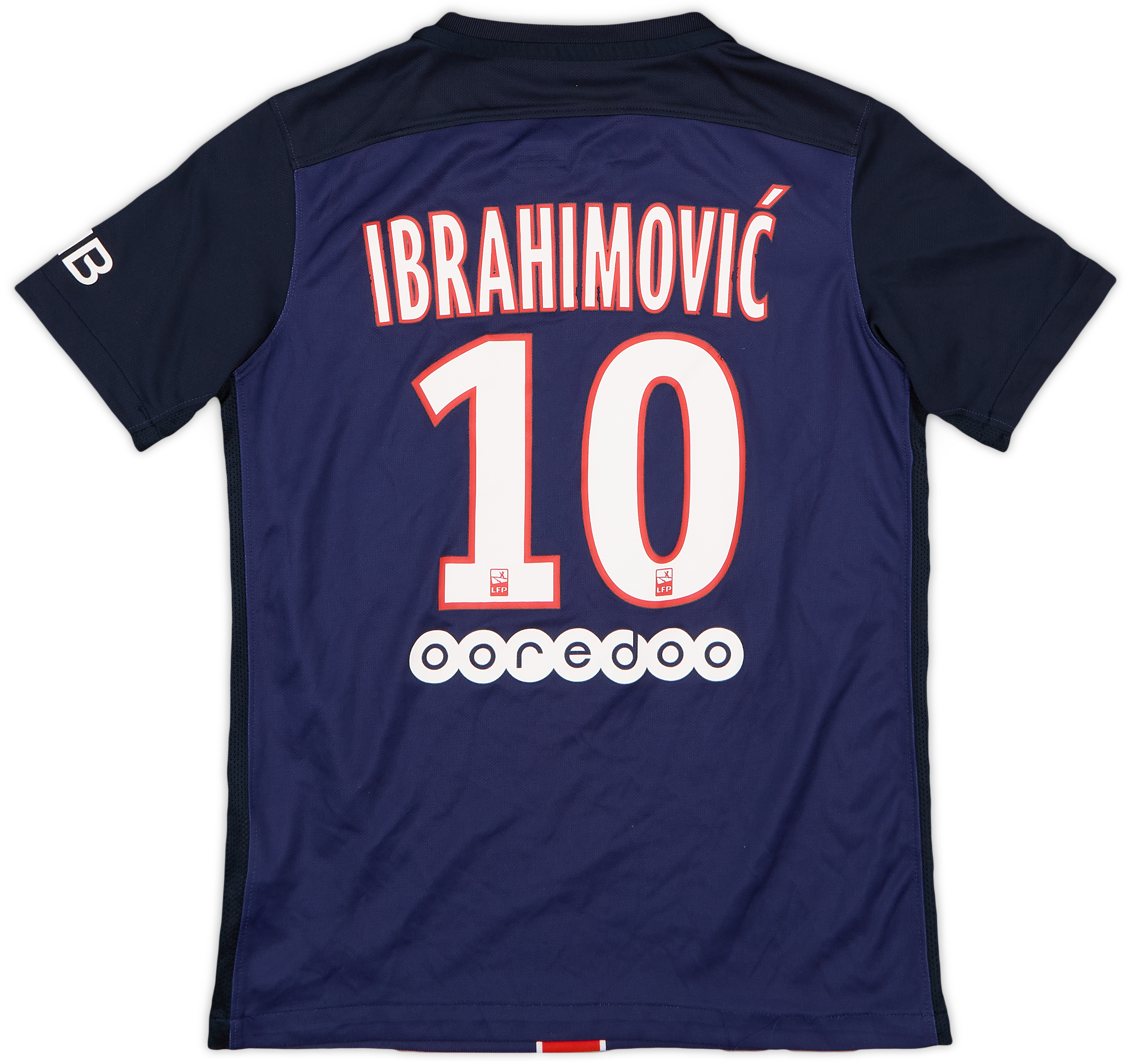 2015-16 Paris Saint-Germain Home Shirt Ibrahimovic #10 - 7/10 - (M.Boys)