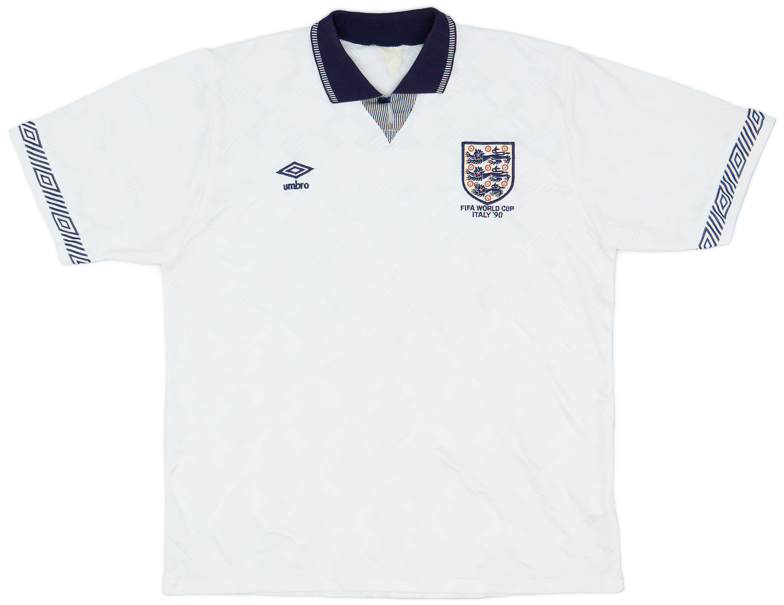 1990-92 England 'World Cup' Home Shirt - 9/10 - (XL)